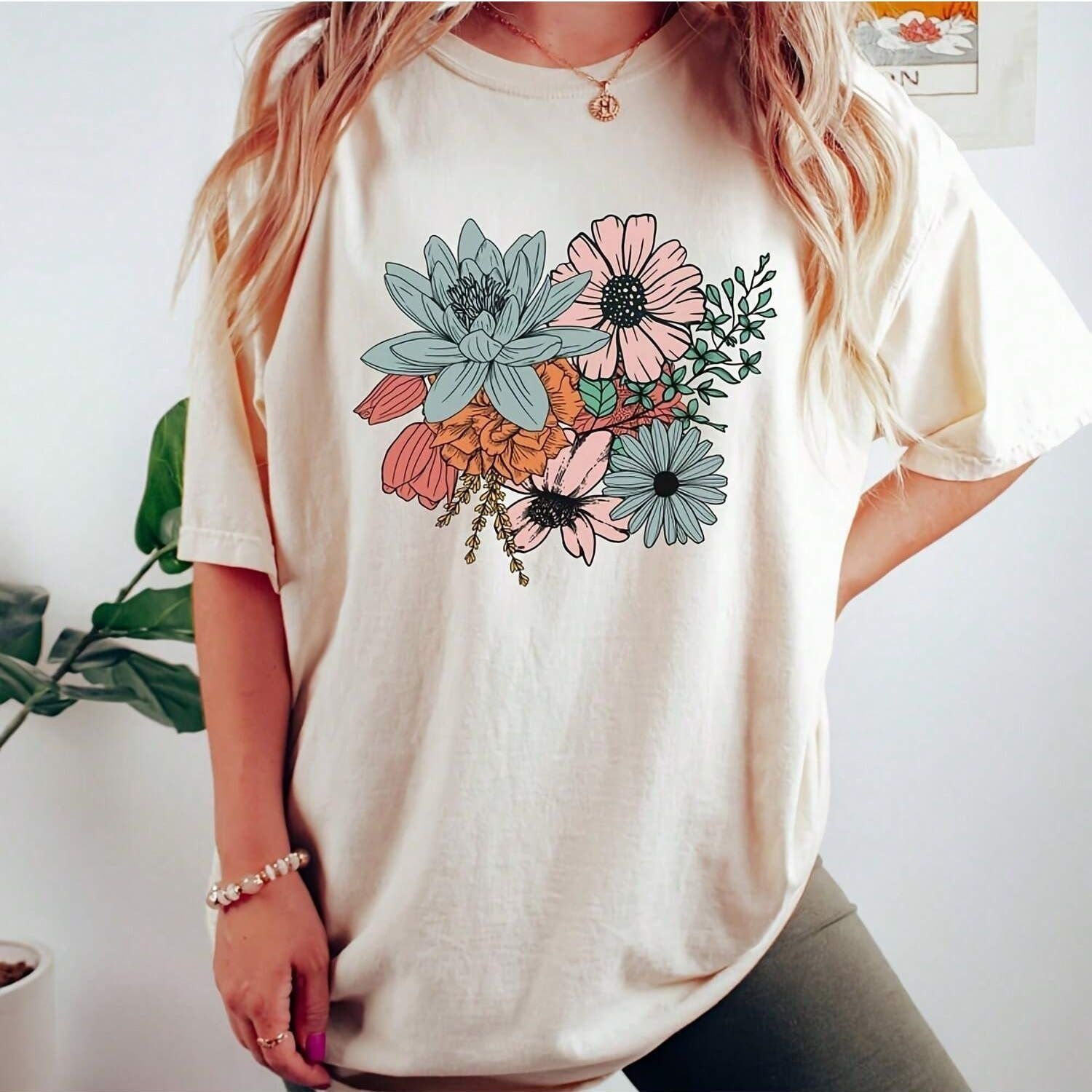 B1Oho Wildflowers Floral Nature S1Hirt, Oversize Flower S1Hirt, B1OtaniC1Al S1Hirt, Plant Lover ...