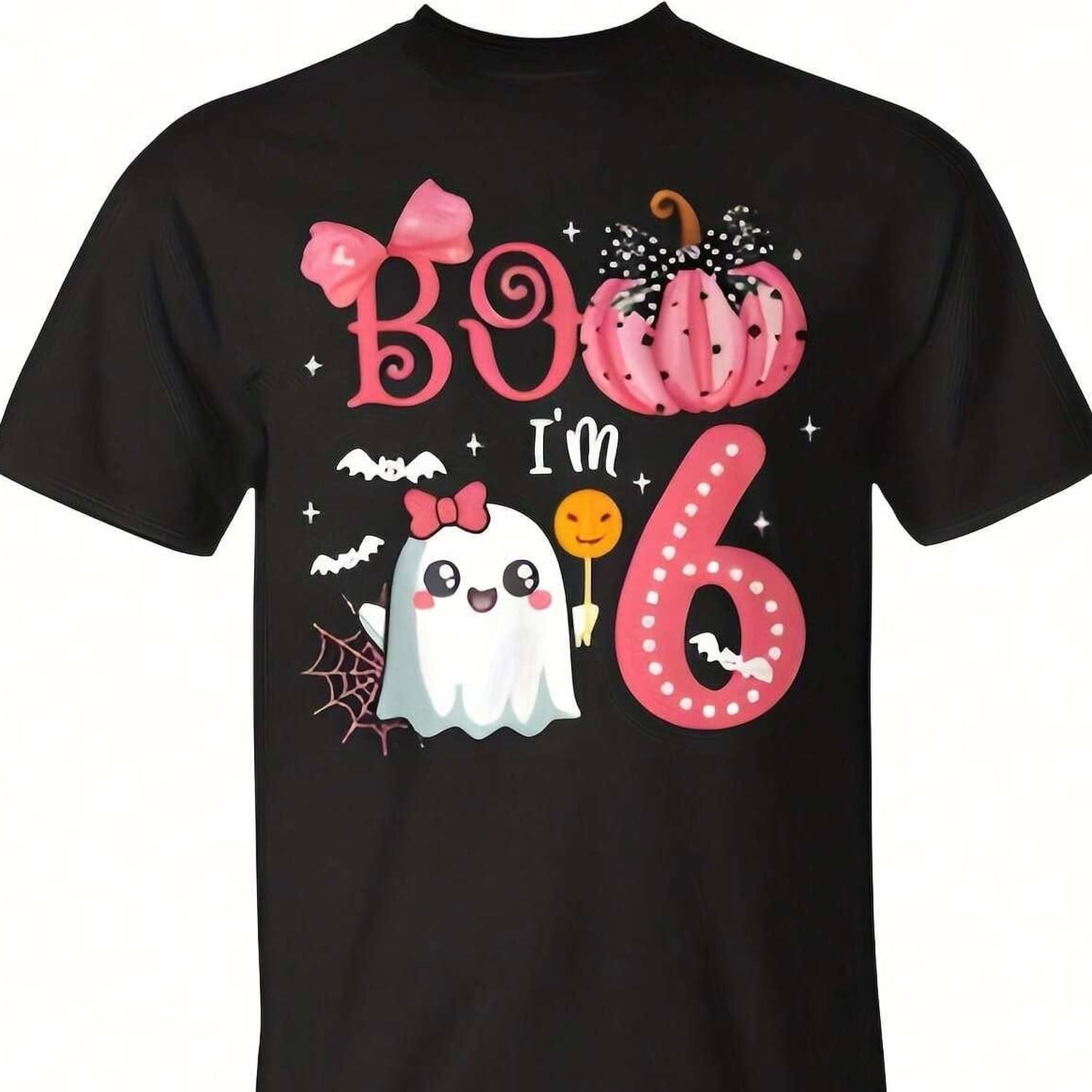 B1Oo I'm 6 Years Old Ghost 6Th Birthday Halloween Ghost Gis T-S1Hirt ...