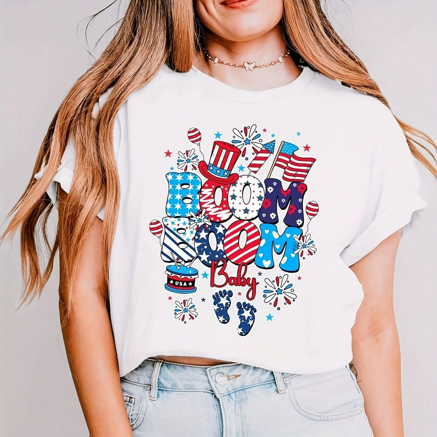 B1Oom B1Oom Reveal 4th Of July Pregnant S1Hirt, Pregnant Fourth Of July ...