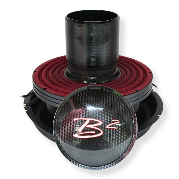 B2 Audio Rampage 12" Re-cone Kit Drop 2-Ohm 4" Coil Carbon Fiber ...