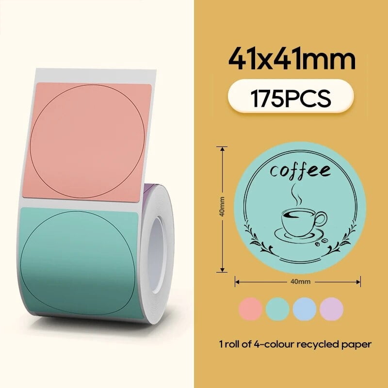 B21 B1 Adhesive Wgite Color Sticker Transparents Thermal Label Paper 1 ...