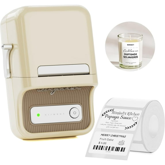 B21 Label Maker, Thermal Label Printer, Portable Inkless Label Makers ...