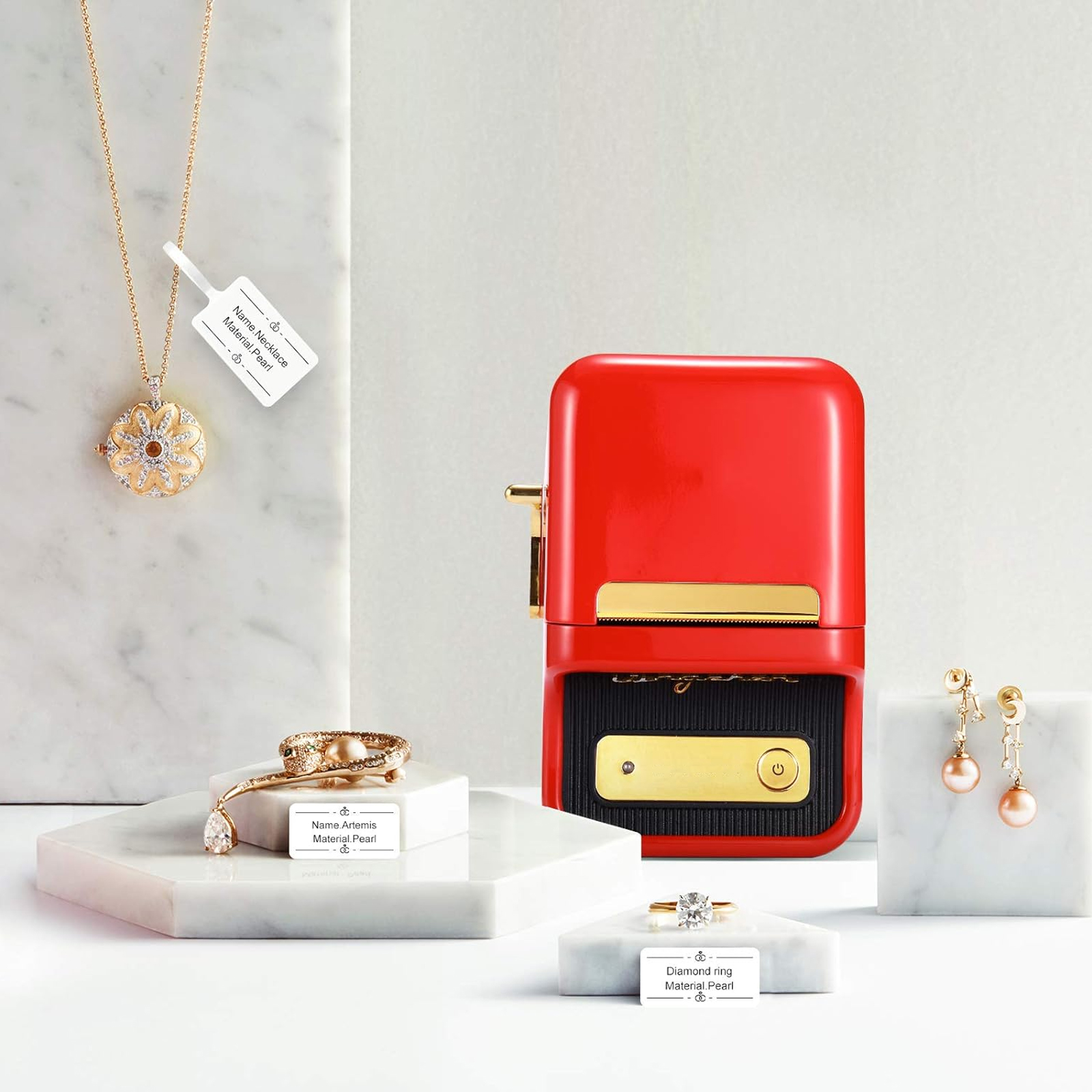 B21 Label Maker - Wireless Thermal Label Printer, Inkless with Ribbon ...