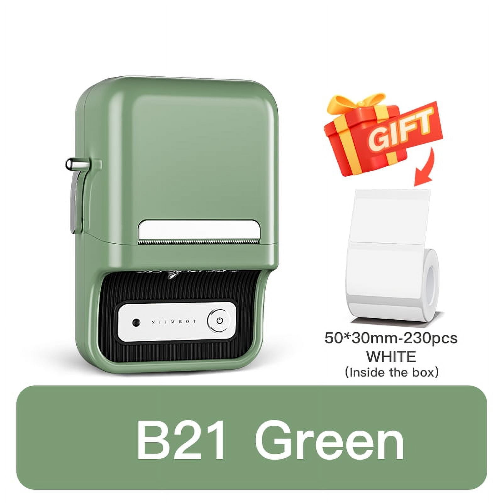 B21 Portable Thermal Printer Bluetooth Wireless Sticker Printer With ...