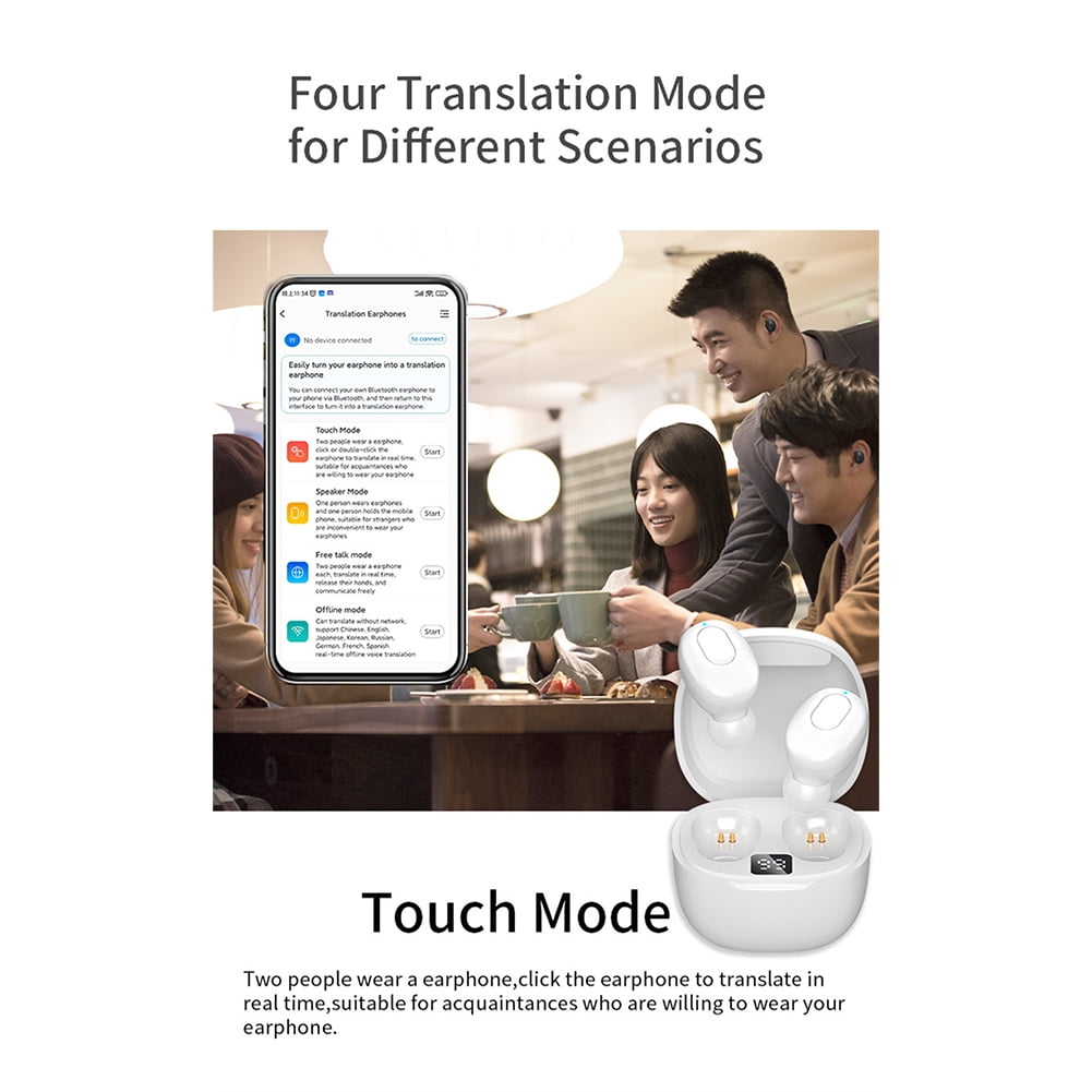 B21 Pro Smart Wireless Headset 144 Languages Instant Translation 4 ...