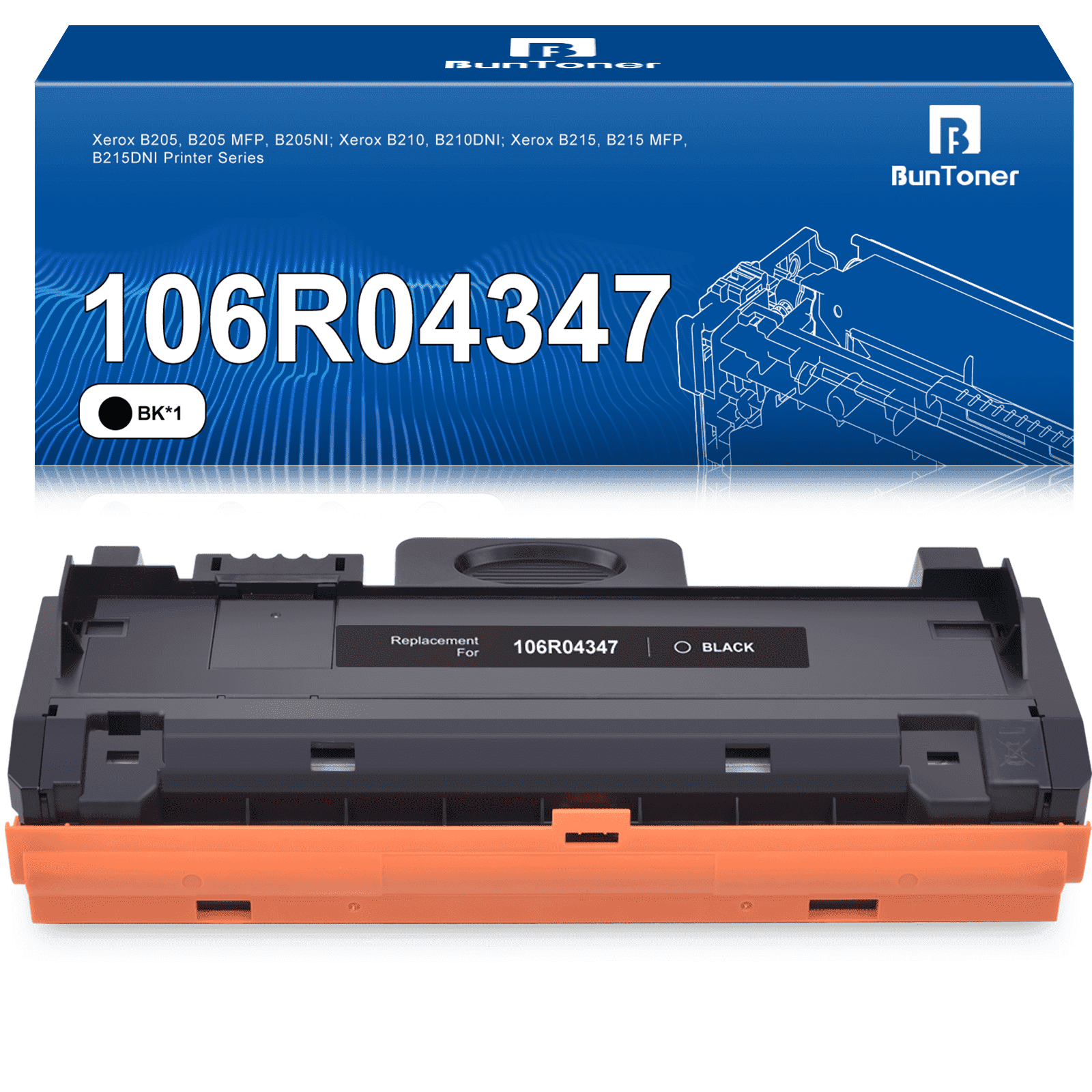 Xerox B210/B205/B215 Toner Cartridge, High Yield, 3,000 Pages, Black (1 ...