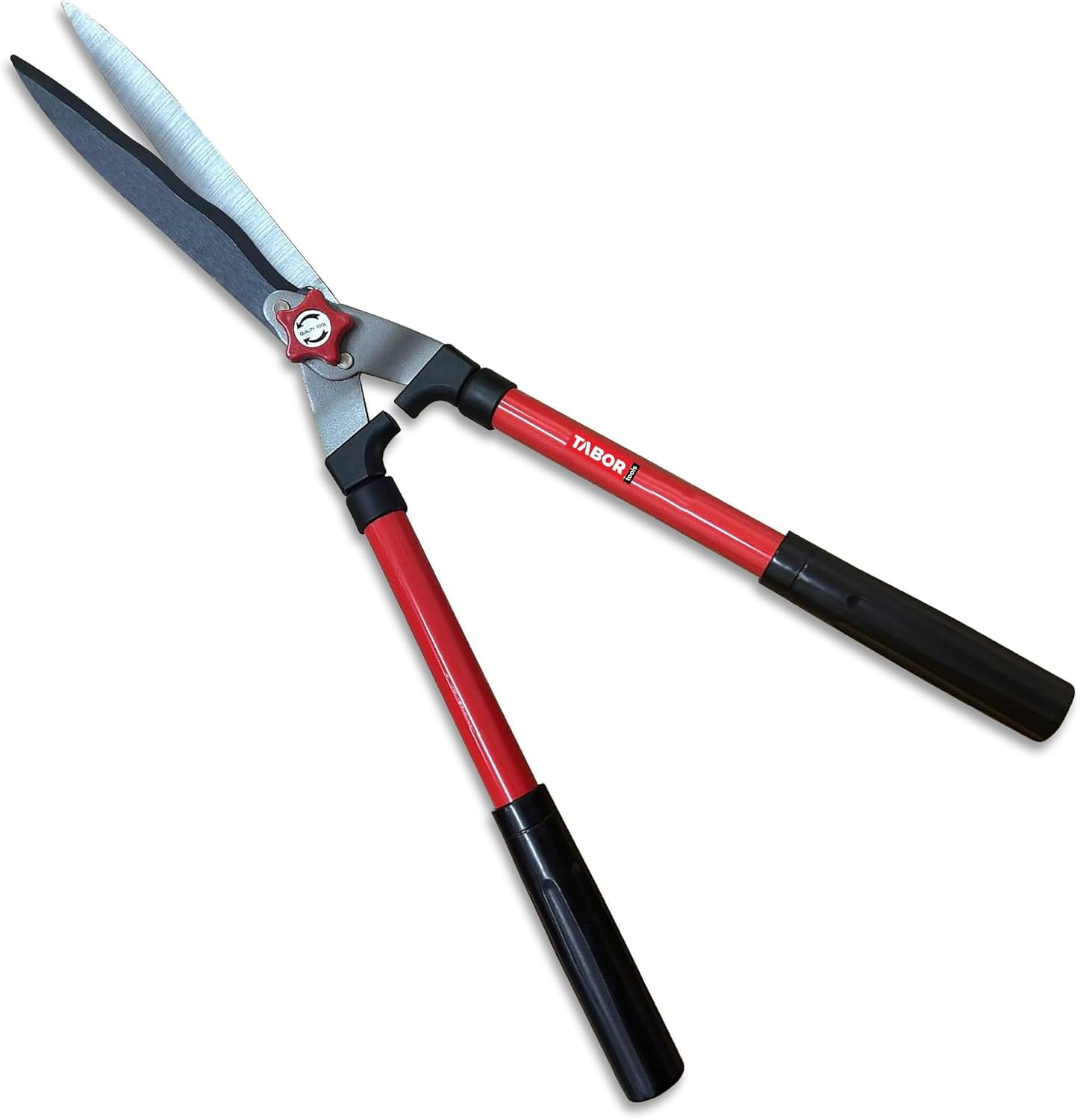 B212A Telescopic Hedge Shears with Wavy Blade and Extendable Steel ...
