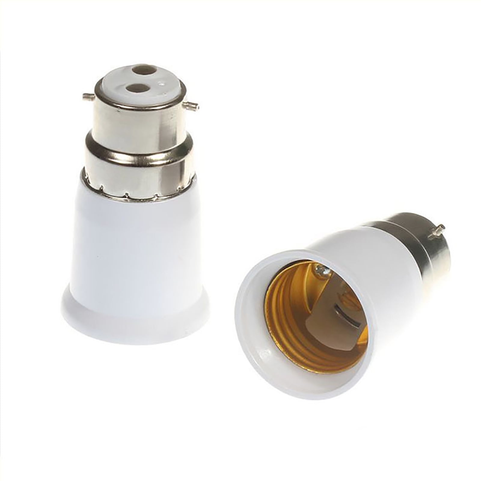 B22 to E27 Light Socket Adapter,Bayonet Lamp Base to Edison Screw E27 ...