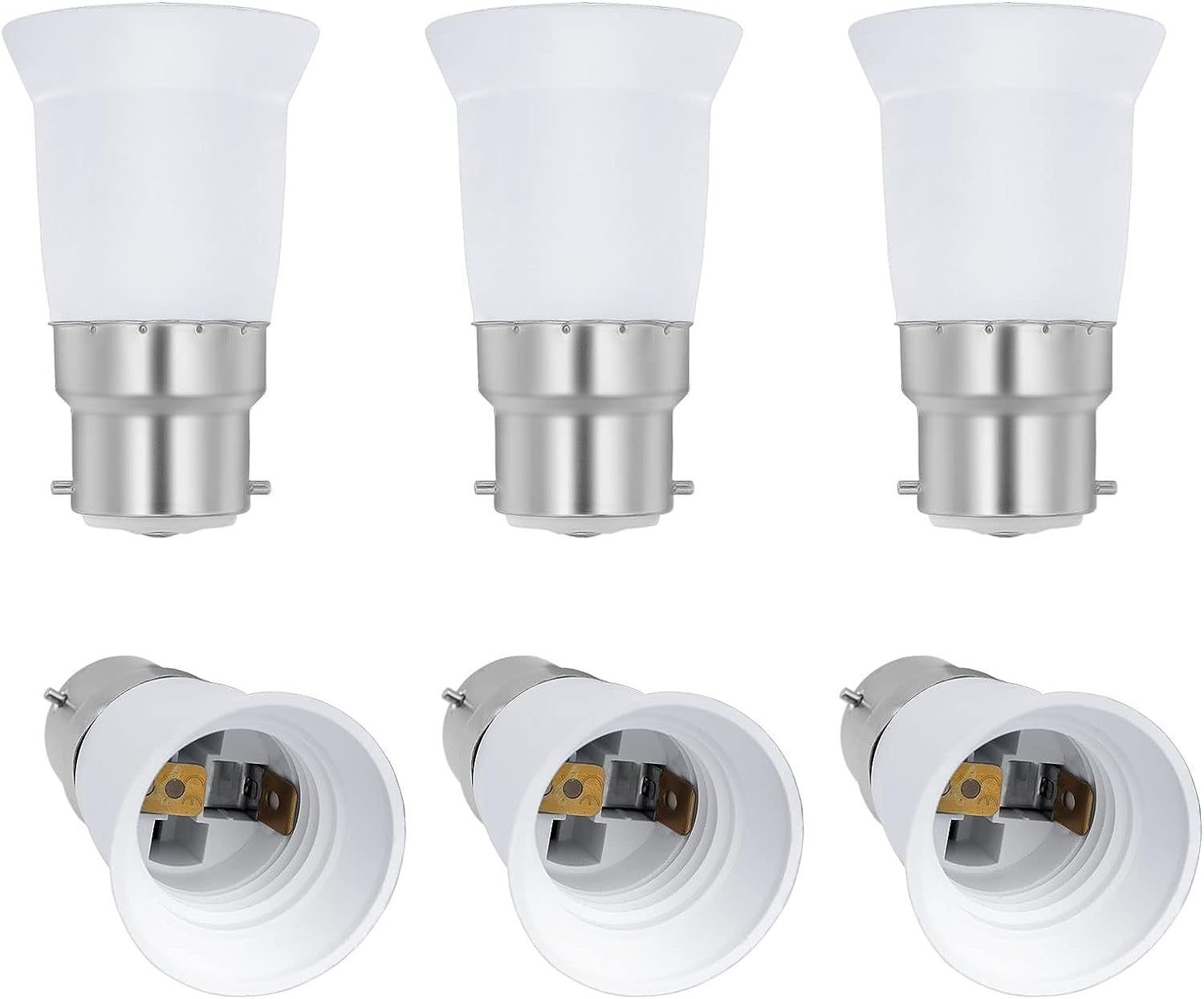 B22 to E27 adapter socket for LED lamp, AC 230V, conversion - Walmart.com