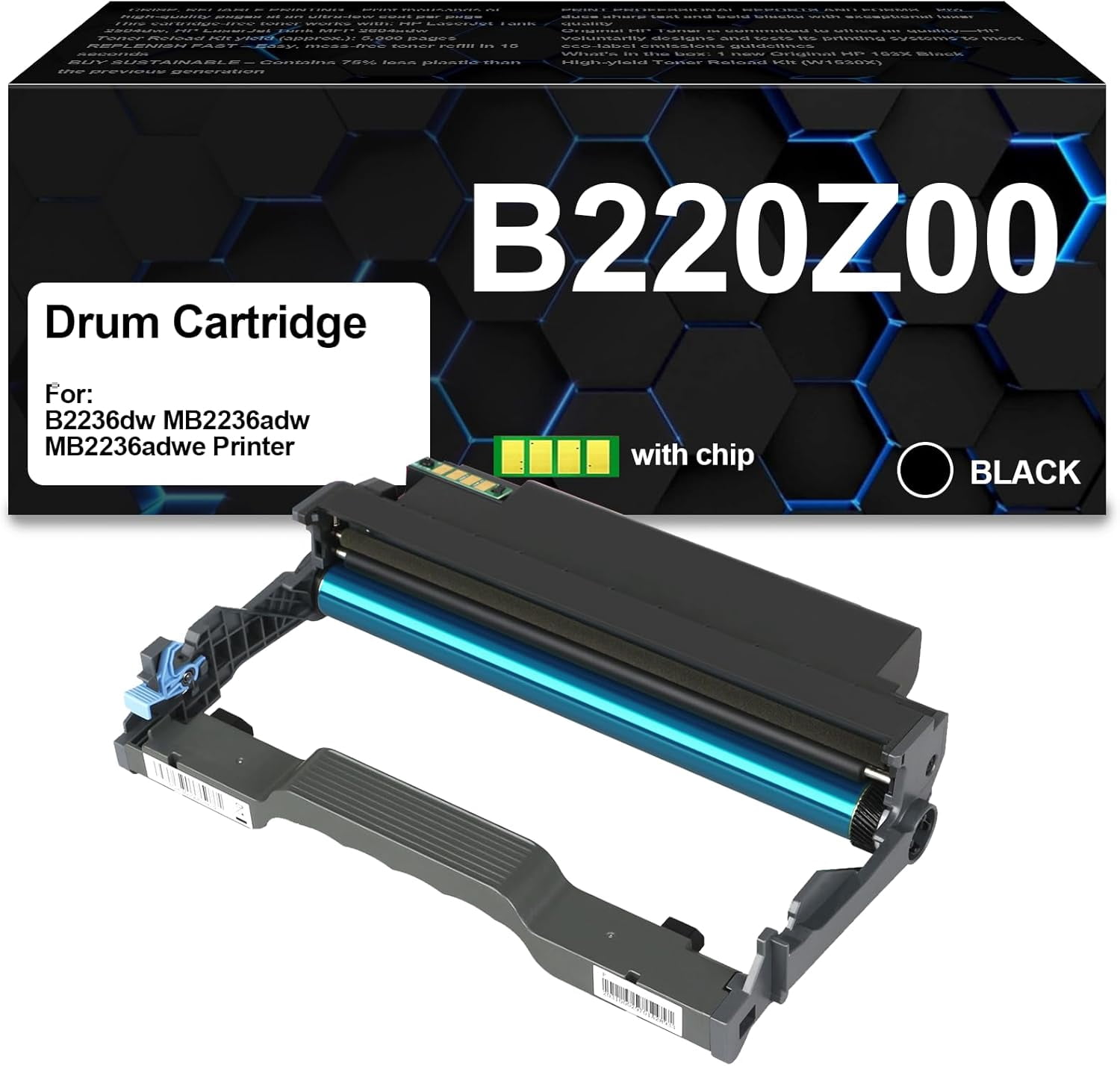 B2236 MB2236 Black Drum Imaging Unit Compatible with Lexmark B220Z00 ...