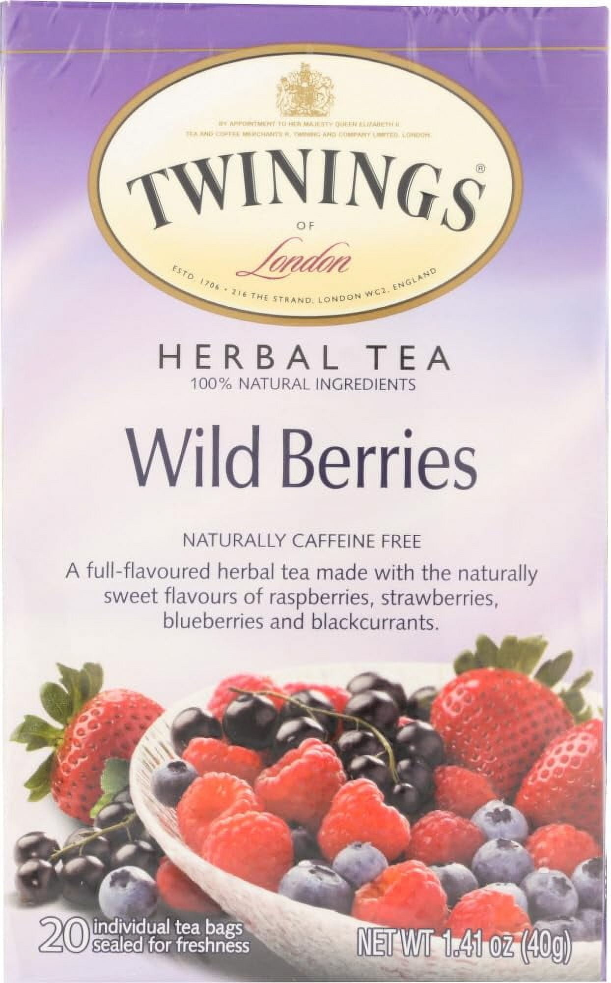 B25886 Herbal Wild Berries Tea - 6X20 Bag - Walmart.com
