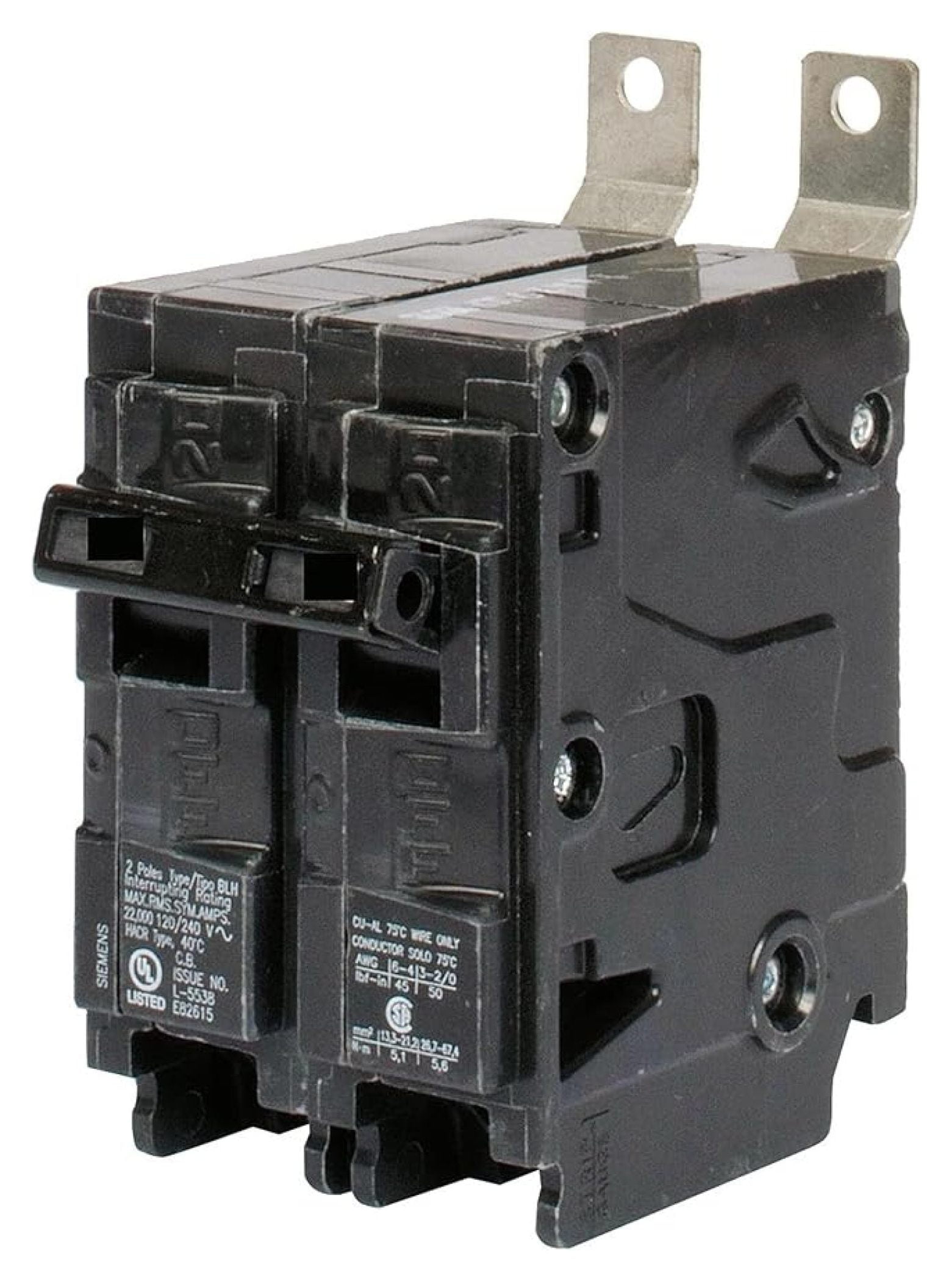 B290 90 Amp Circuit Breaker, 120/240V 10kAIC Double Pole Bolt-in ...