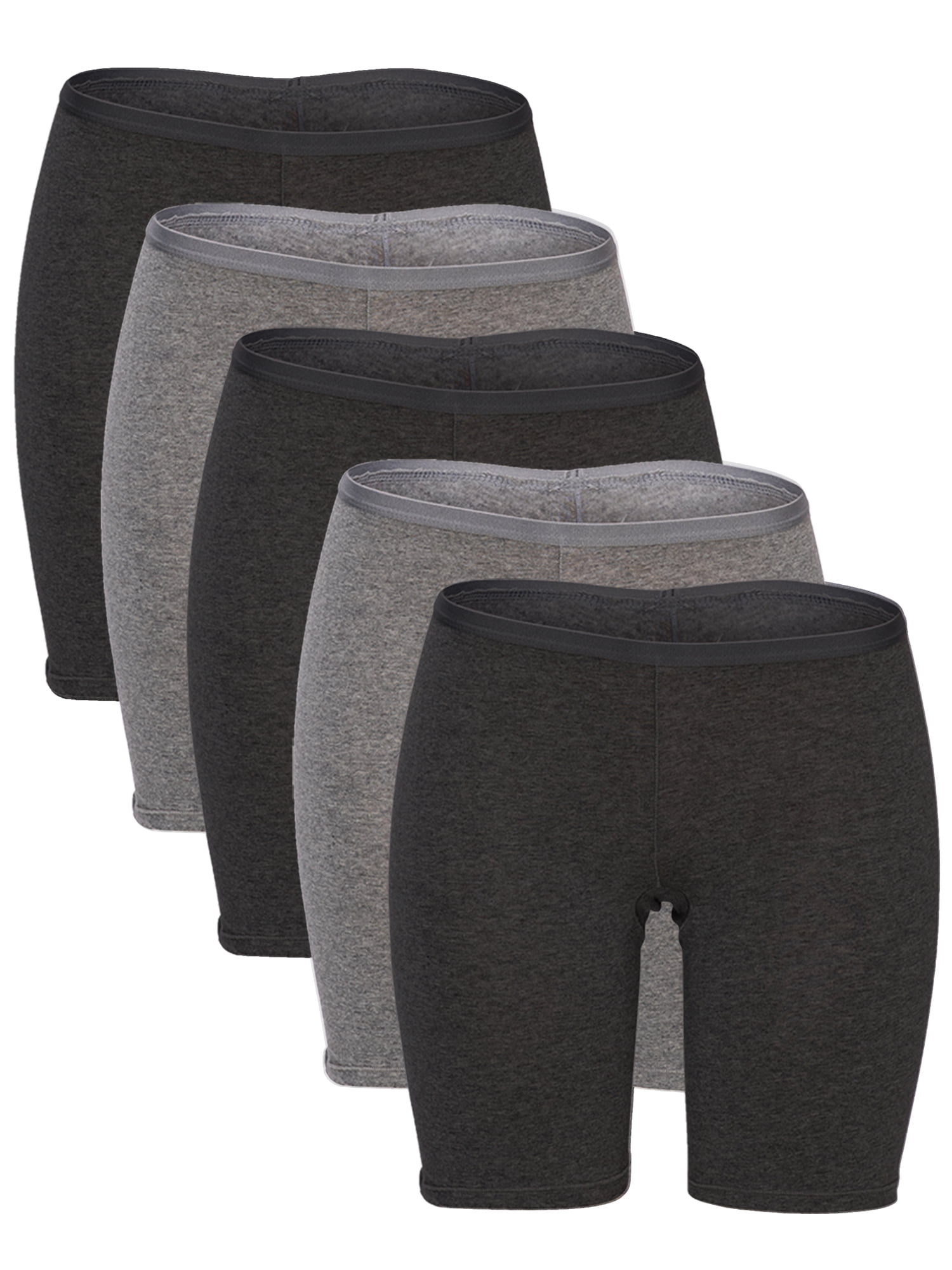 B2BODY Women's Stretch Cotton Boxer Briefs Underwear, 6.5" Leg, Multi ...