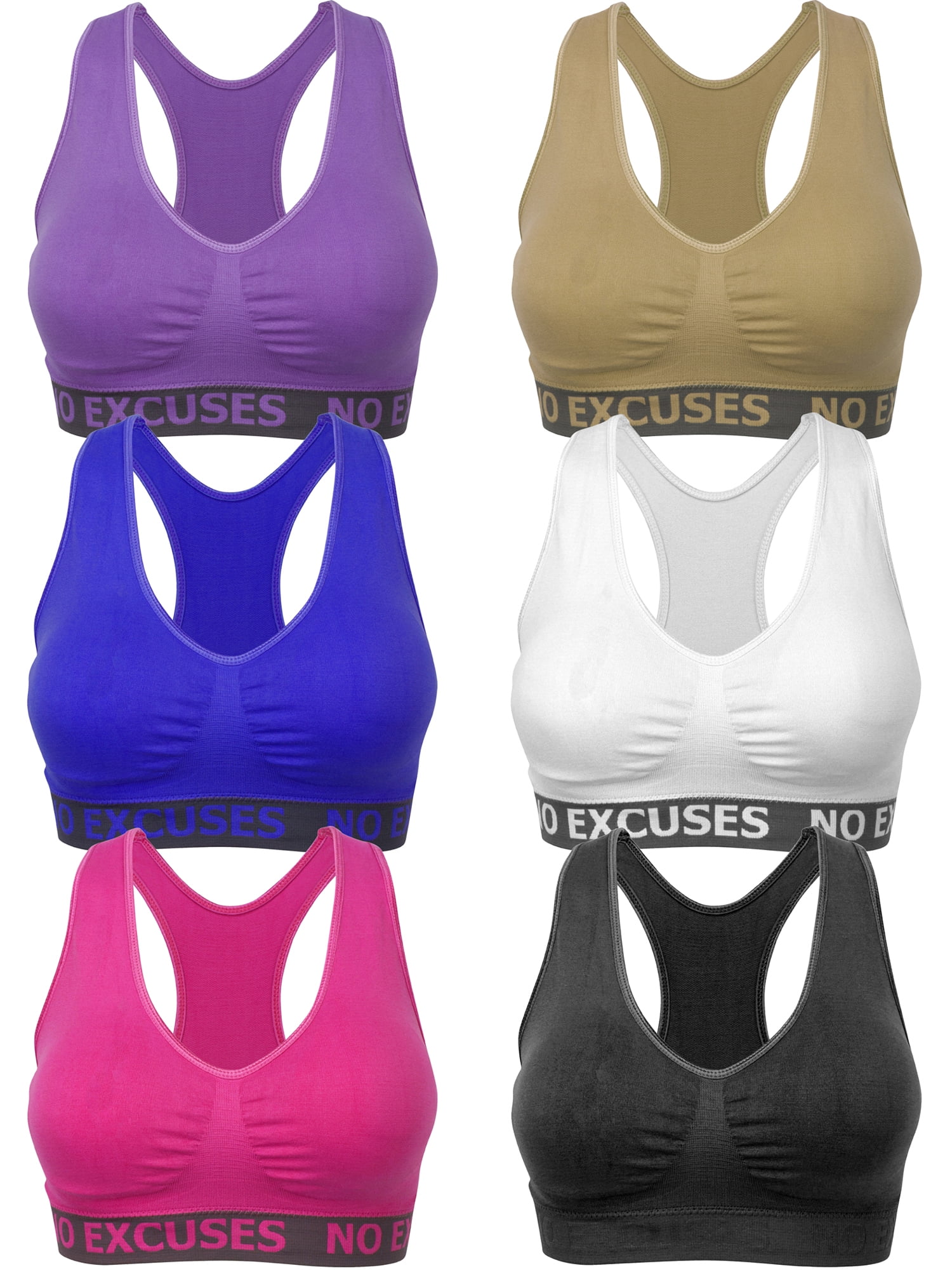 B2BODY Women's Sports Bras Yoga Lounge Wireless Bra Small to 2X Sizes ...