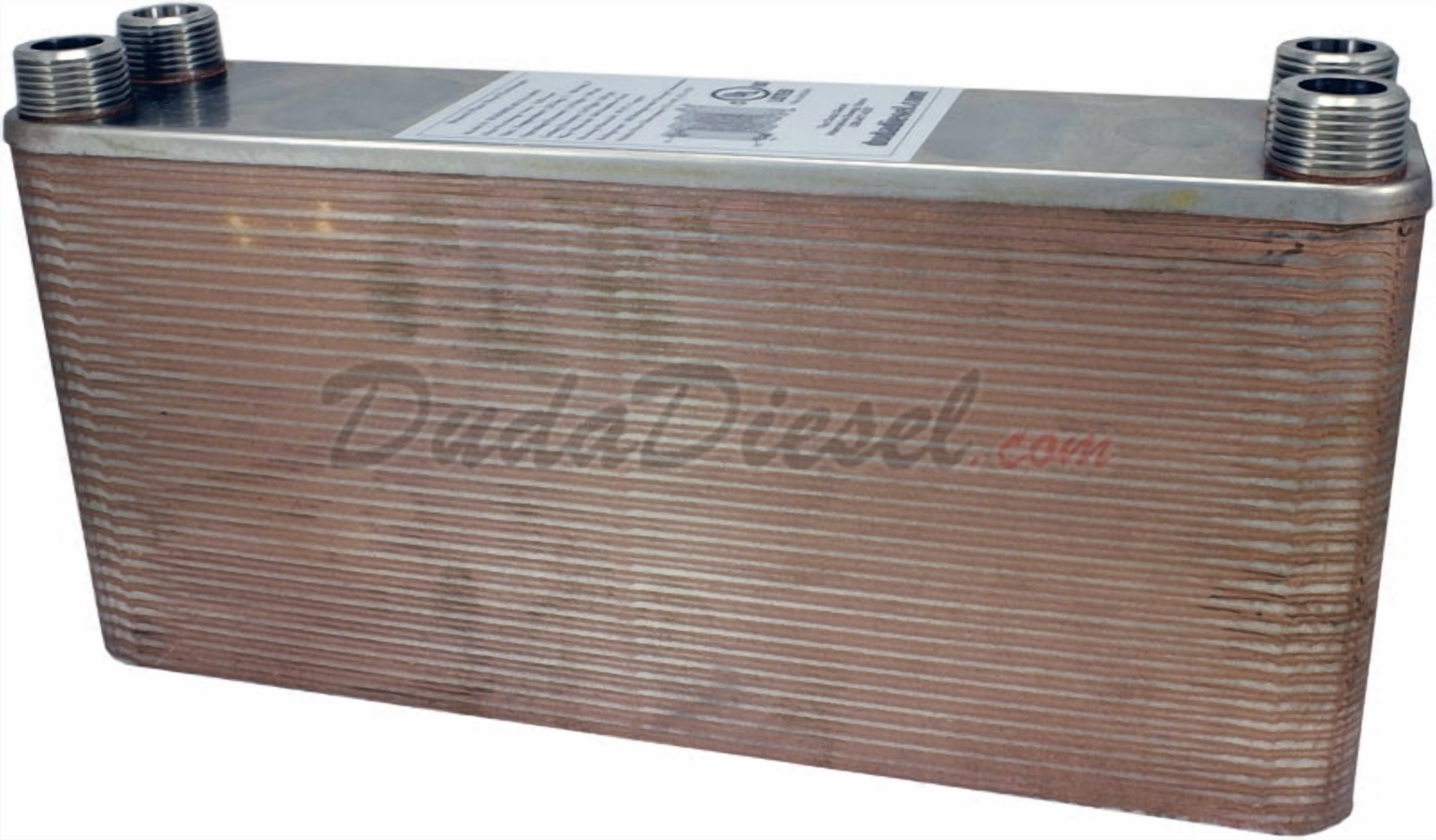 B3-23A 60 Plate Stainless Steel Heat Exchanger with 3/4" Male NPT x 1/2 ...