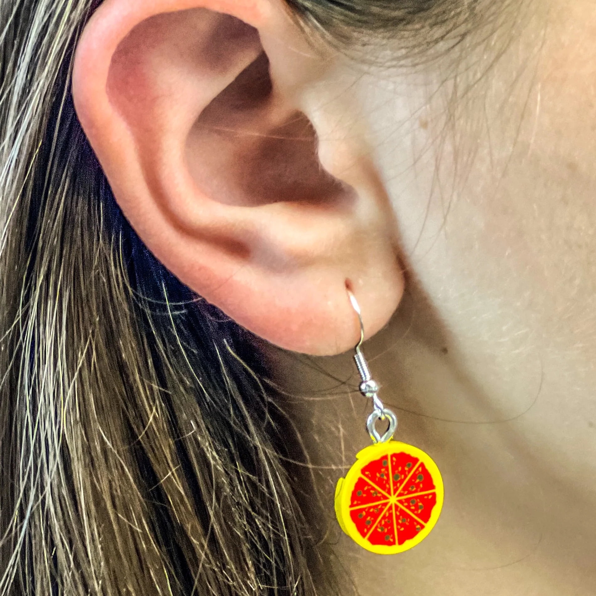 B3 Customs® Pepperoni Pizza Earrings made from LEGO Bricks - Walmart.com
