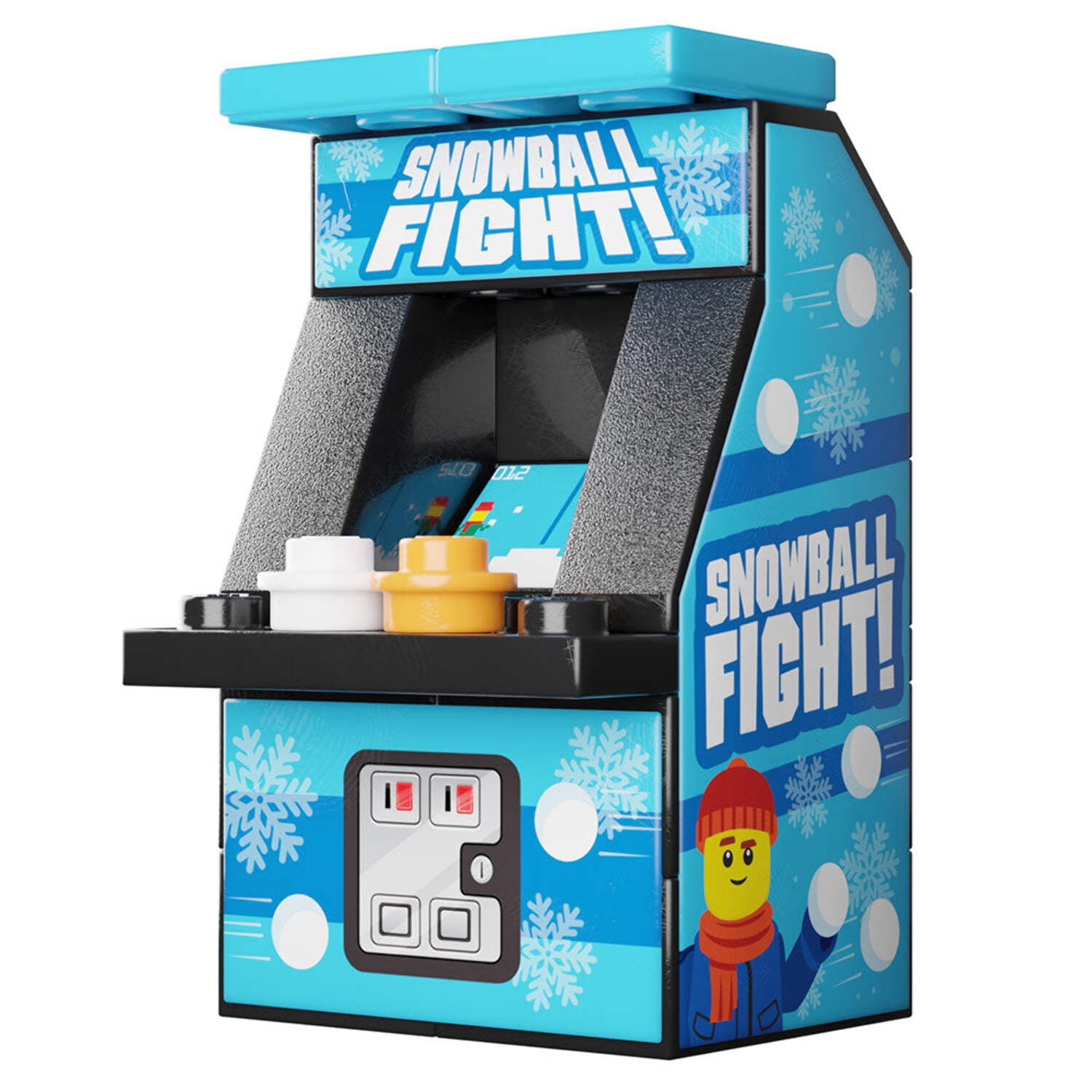 B3 Customs Snowball Fight Arcade Machine Toy Building Kit - Walmart.com