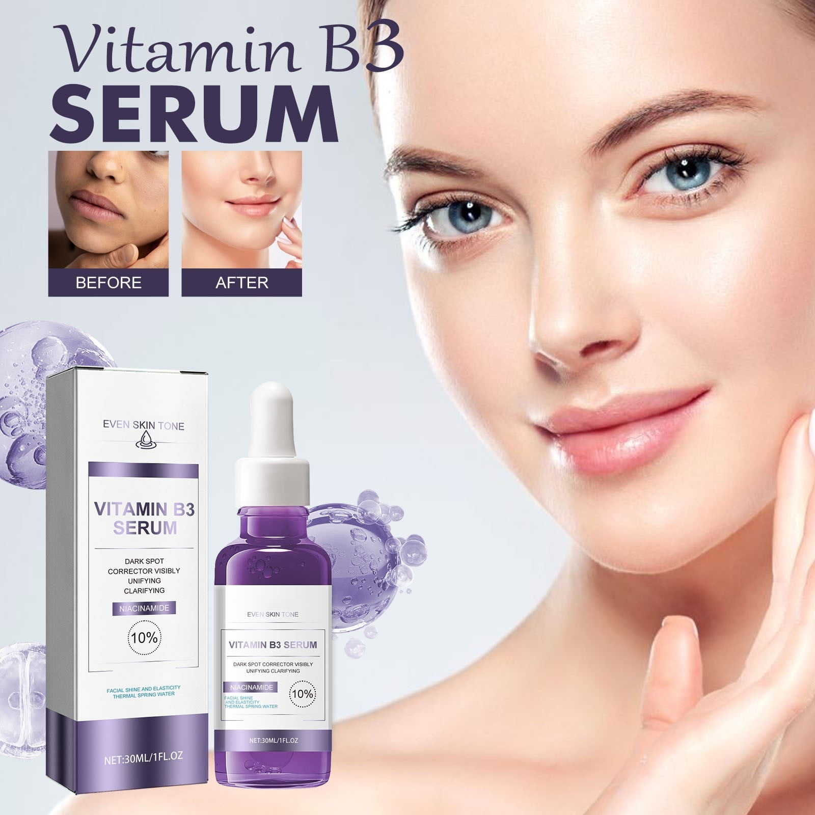 B3 Serum Dark Spots Corrector with AntiAging Niacinamide Discoloration ...