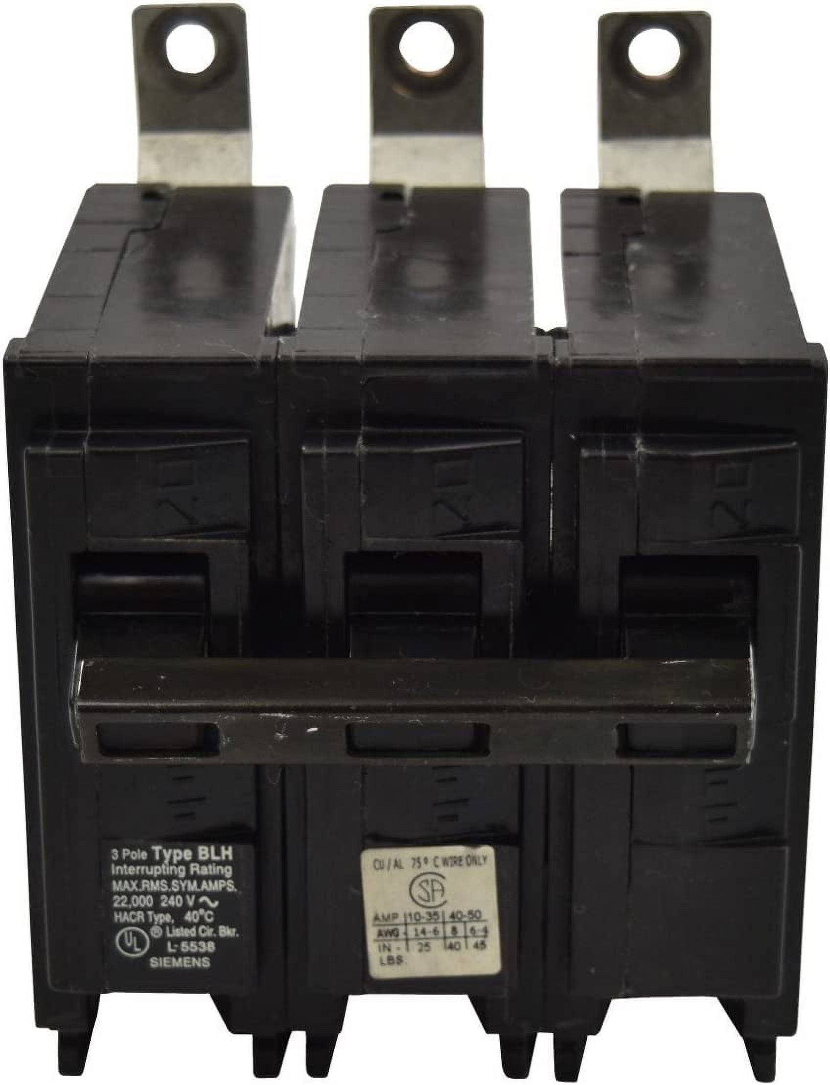 B330 30-Amp Three Pole 240-Volt 10KAIC Bolt in Breaker, Black - Walmart.com