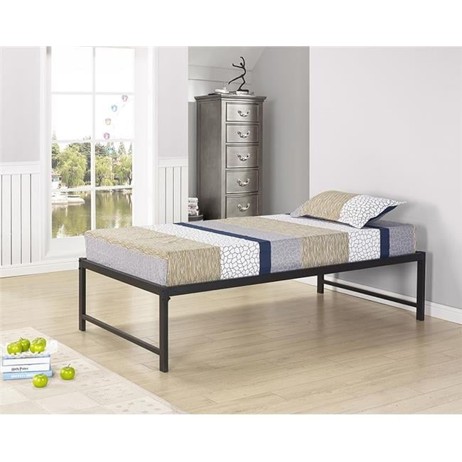 B39-12 39 in. Hi Riser Metal Heaboard - Rails & Slats, Black - Walmart.com