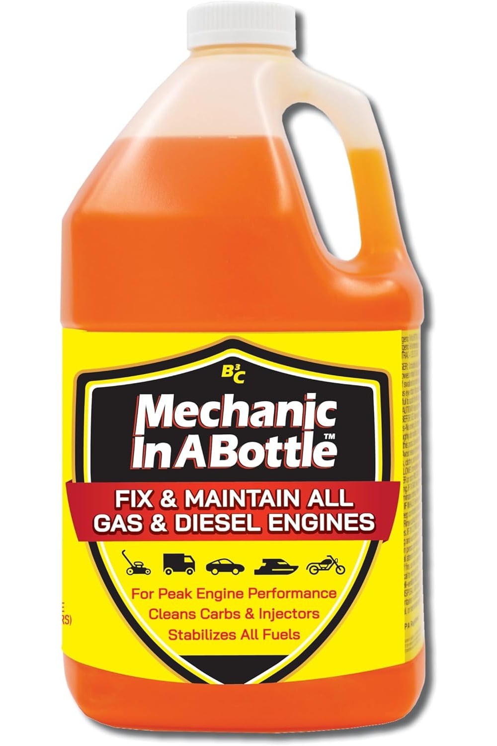 B3C Fuel Solutions Mechanic In A Bottle Gallon Jug, Synthetic Fuel Additive, Gasoline Stabilizer ...