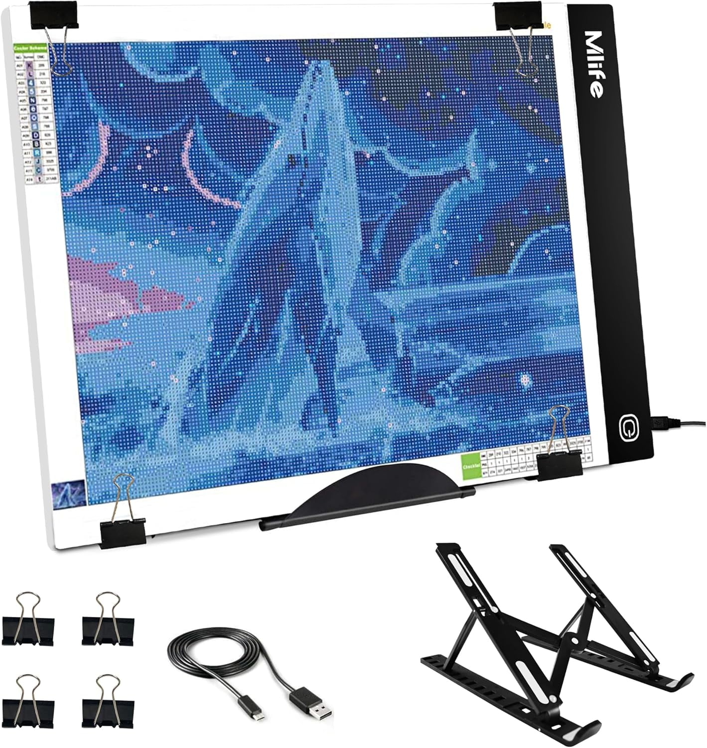 B4 LED Light Pad Kit - Upgraded Diamond Art Painting Light Box Dimmable ...