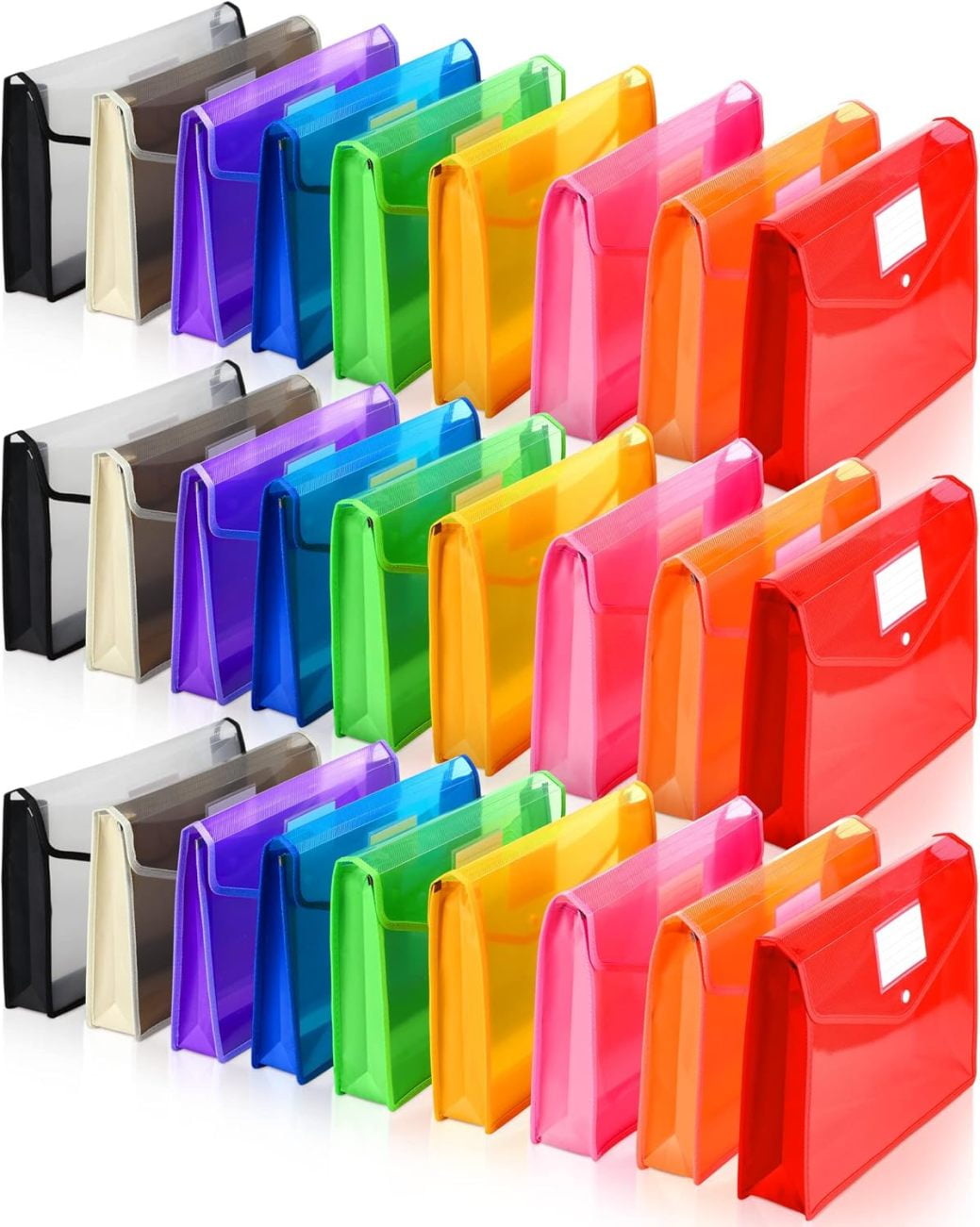 B4 Plastic Expanding File Folders Wallet for School Classroom Envelope ...