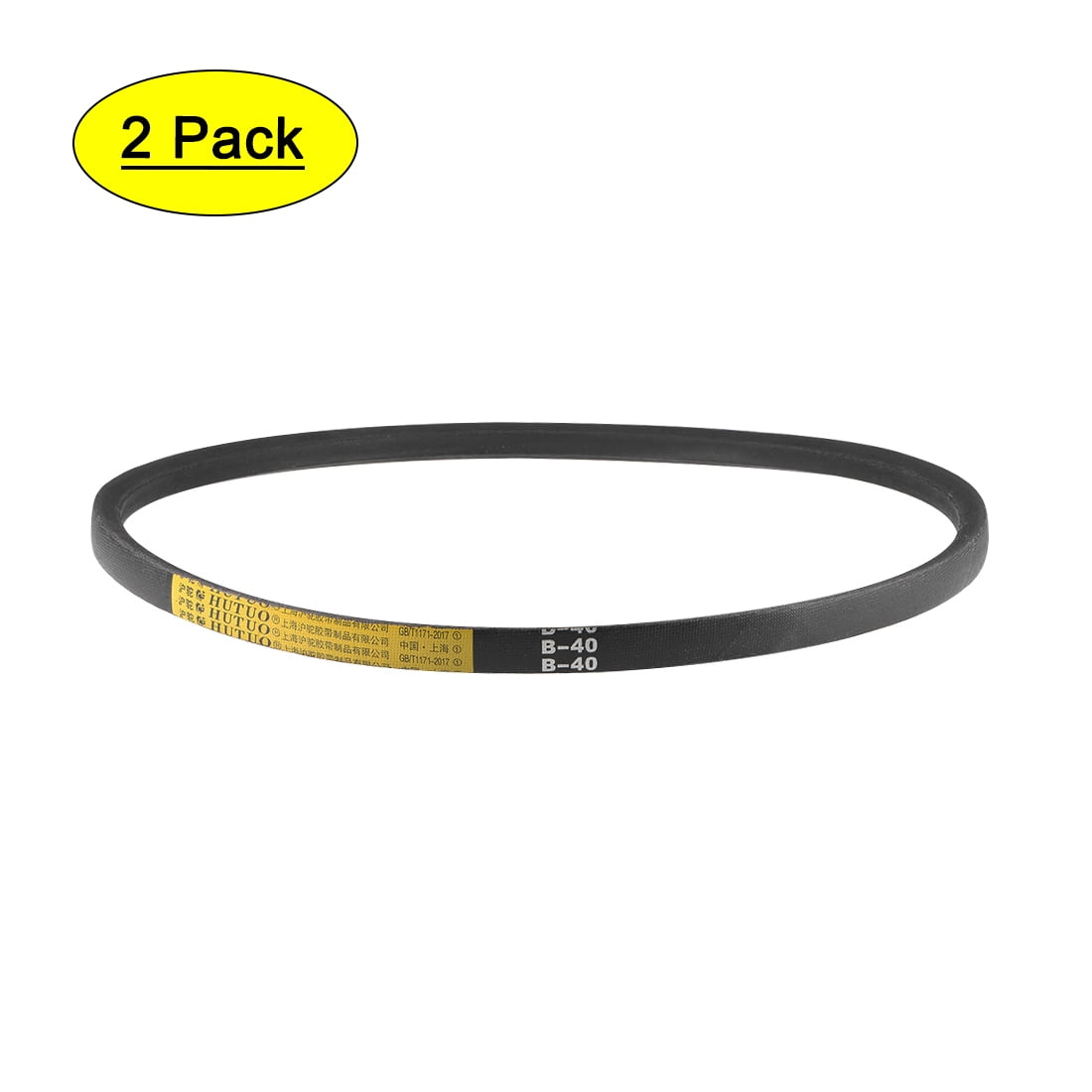 B40 V-Belts 40" Pitch Length, B-Section Rubber Drive Belts 2pcs ...