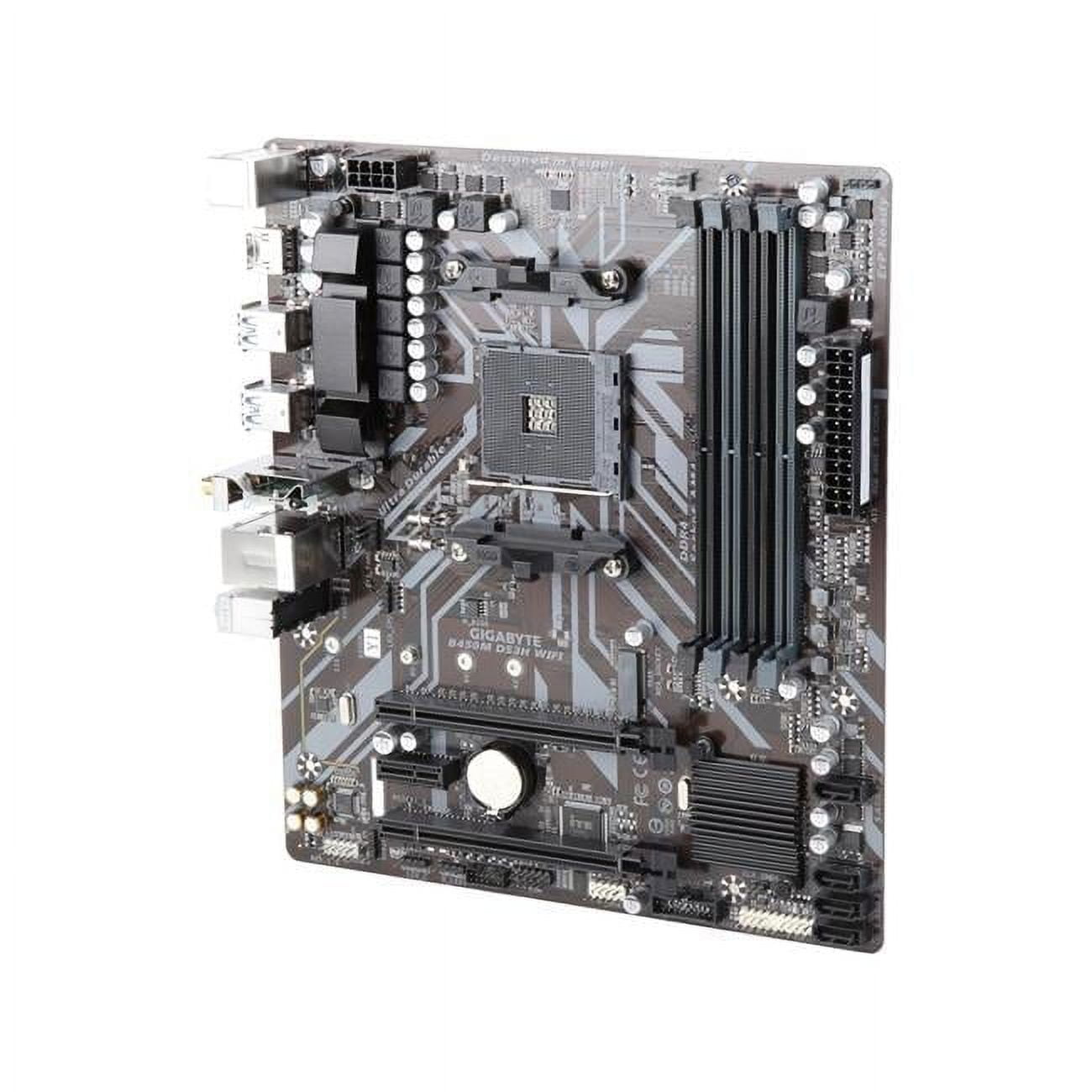 B450M DS3H Wi-Fi AM4 AMD B450 SATA 6 GB Micro ATX AMD Motherboard ...