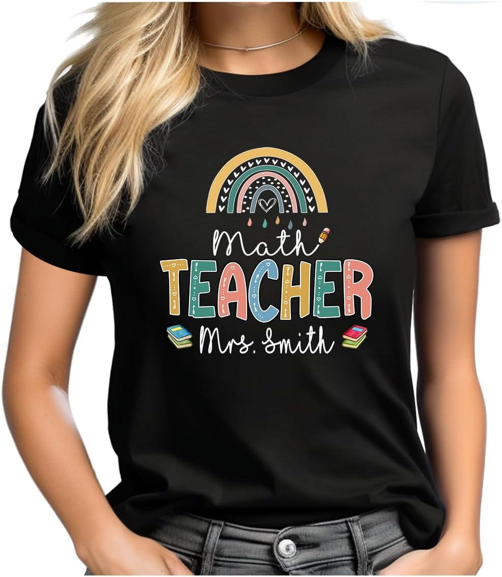 B46413 Personalized Teacher Tshirt for Teachers, Back to School Shirts ...