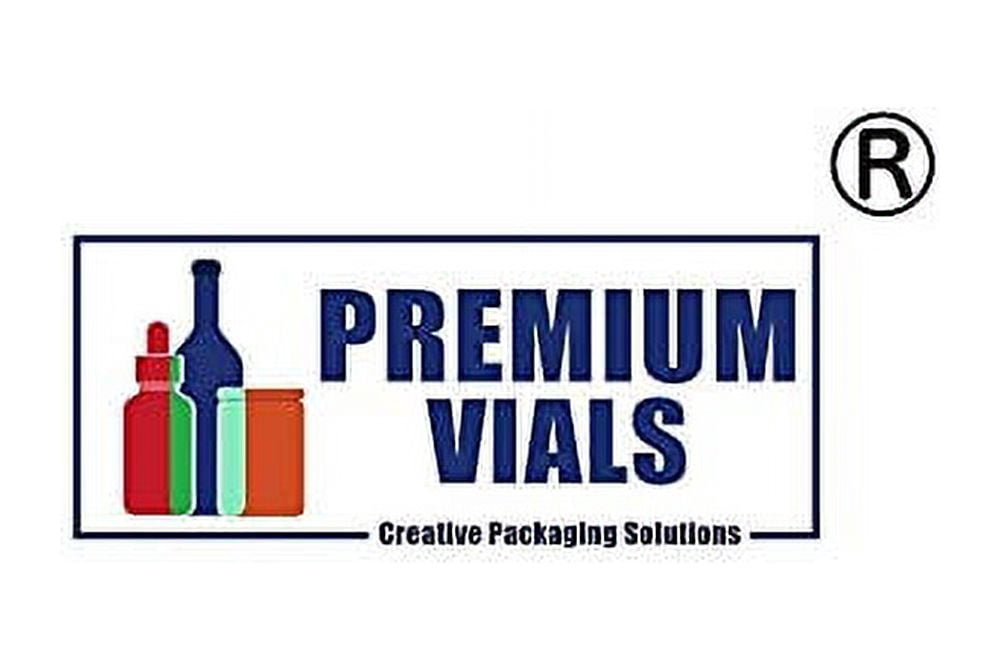 Premium Vials B4702-76 Glass Vial with Screw Cap, 1 Dram Capacity ...