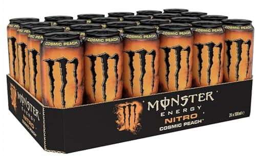 B4y Beverage For You Monster Energy Nitro Cosmic Peach 16 Oz Can 12