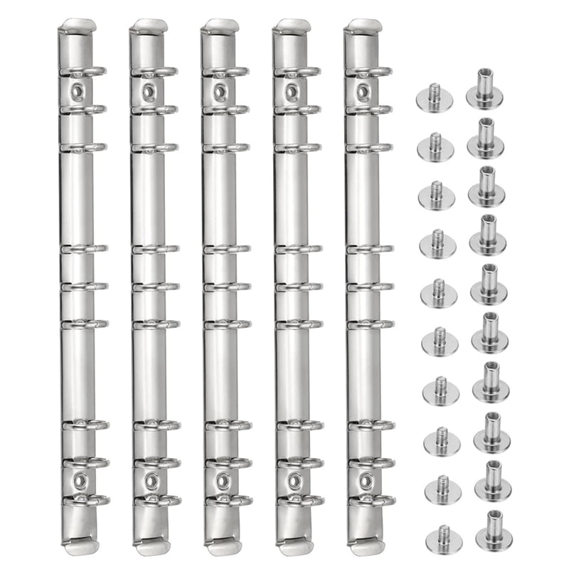 B5 9-Hole Ring Binder Mechanisms, 4 Set Binder Spine Replacement for ...