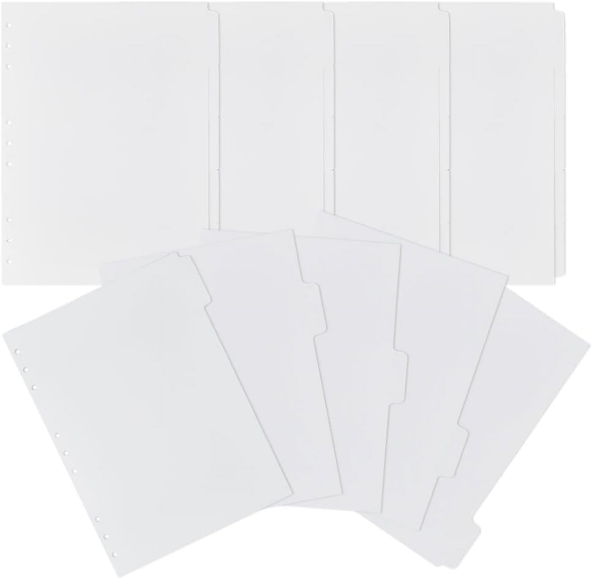 B5 Binder Dividers 20 Sheets Notebook Index Divider Sheets 3 Hole Punch ...