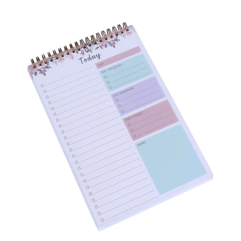 B5 Flip Up Weekly Plan,Coil Notebook for Work with 52 Sheets, Undated Daily Planner Perfect for ...