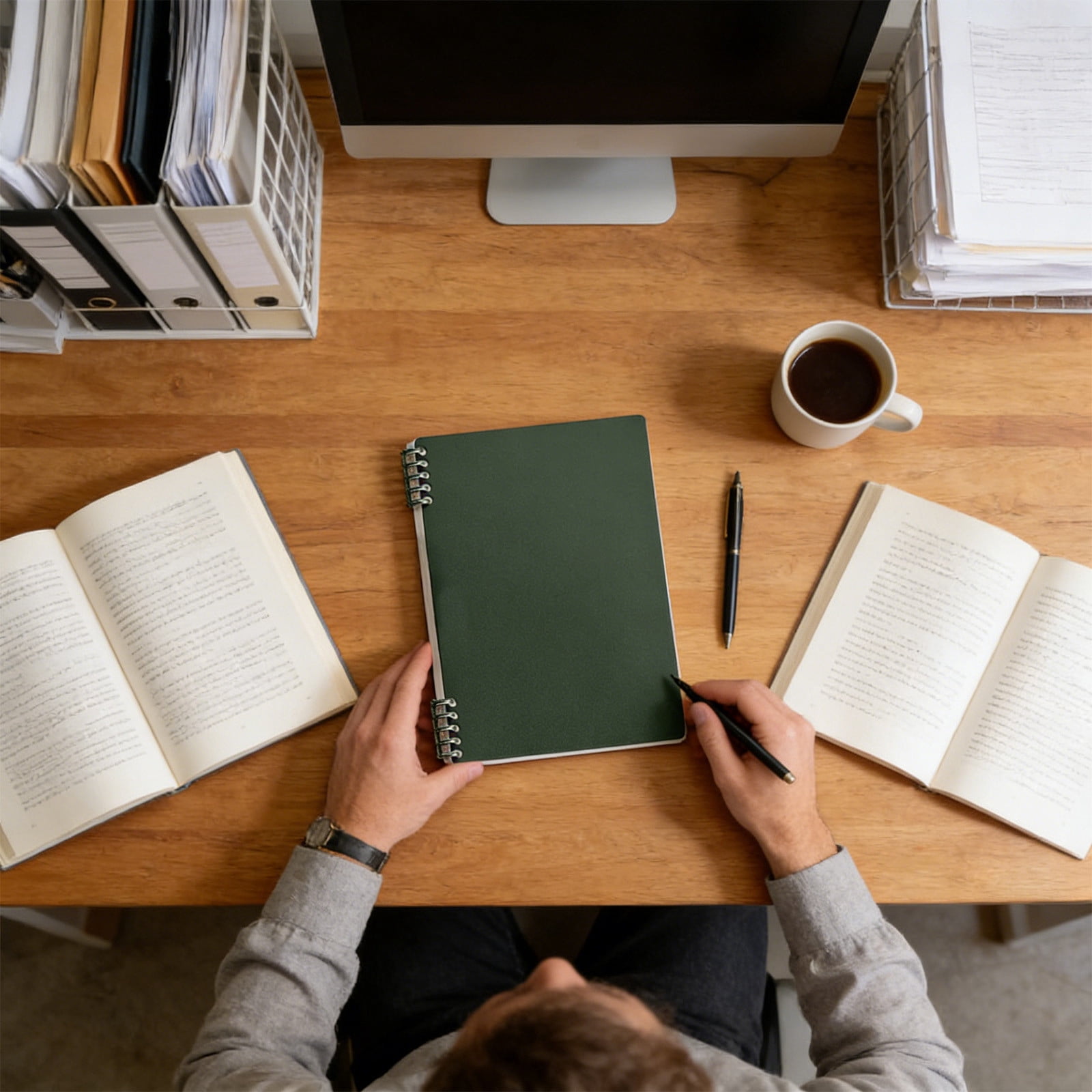 B5 Format Lined Binder Notebook with Flexible Ring Mechanism and ...