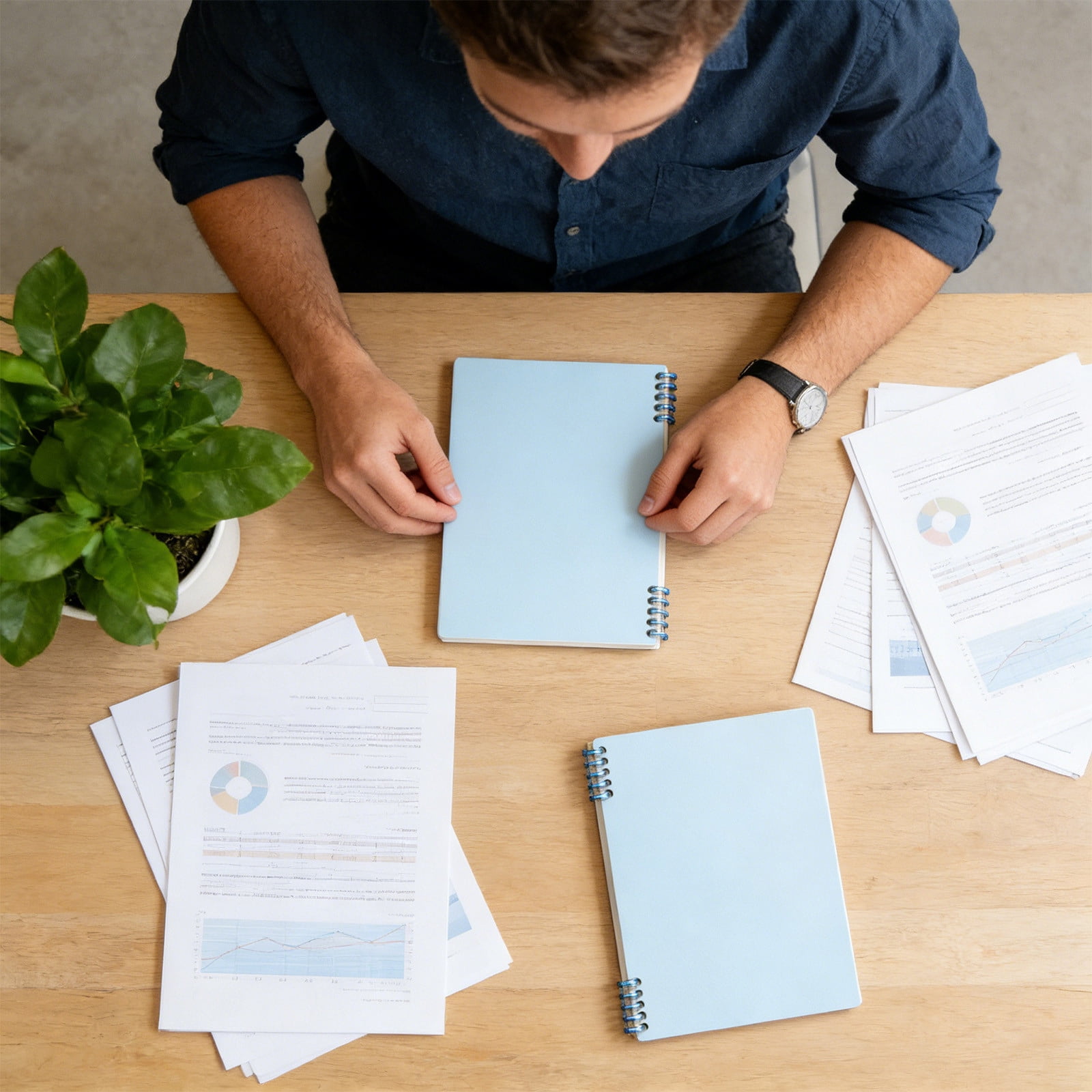 B5 Format Lined Binder Notebook with Flexible Ring Mechanism and ...