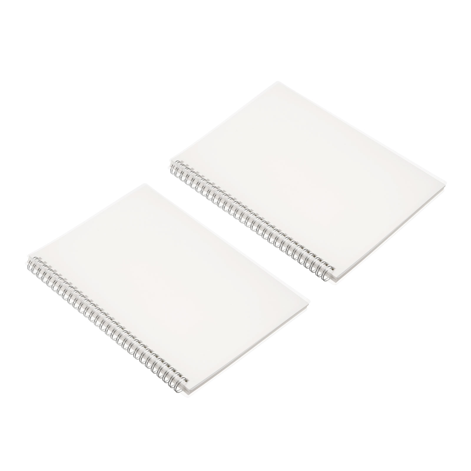 B5 Graph Clear Hardcover Spiral Notebooks 80 Sheets/160 Pages Blank ...