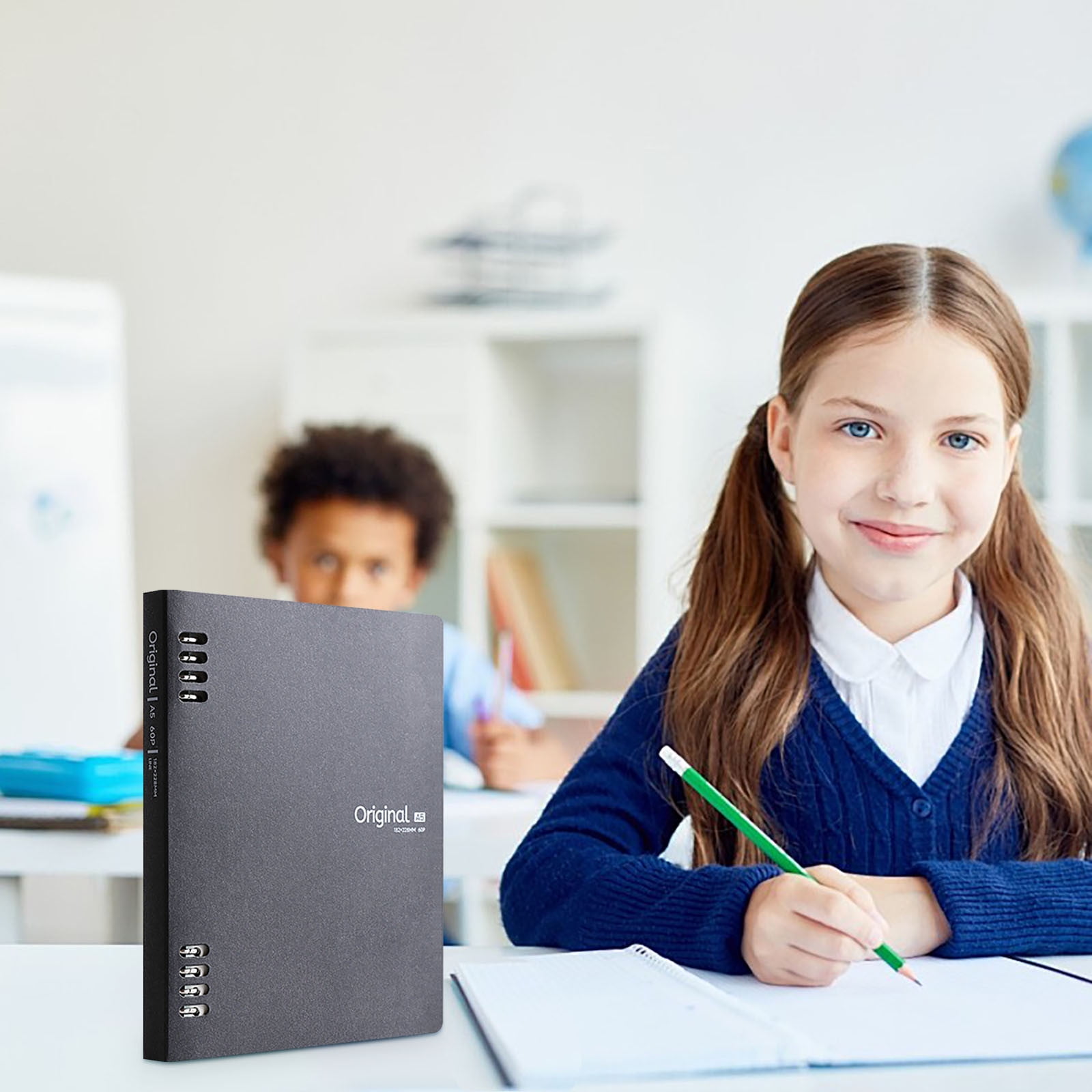 B5 Kraft Paper Loose Leaf Notebook, Detachable Office Stationery, 100 ...