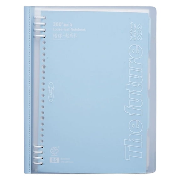 B5 Loose Leaf Notebook, 8-Ring Refillable Binder, 180° Flat Lay Journal ...