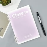 B5 Notebook, 9.96x6.8 Inches 120 Pages, Plastic Cover 8mm Grid Layout ...