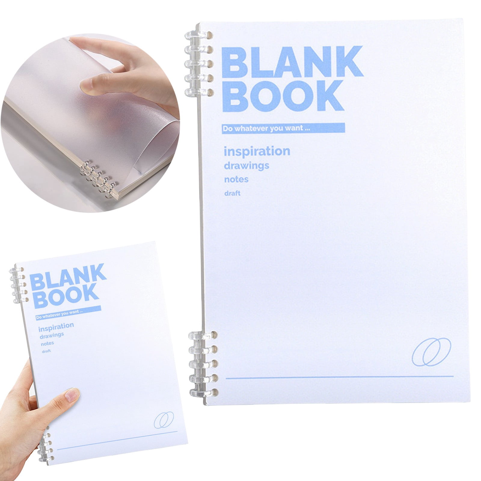 B5 Spiral Notebook,Detachable Loose Leaf Notebook, 8mm Ruled Bound ...
