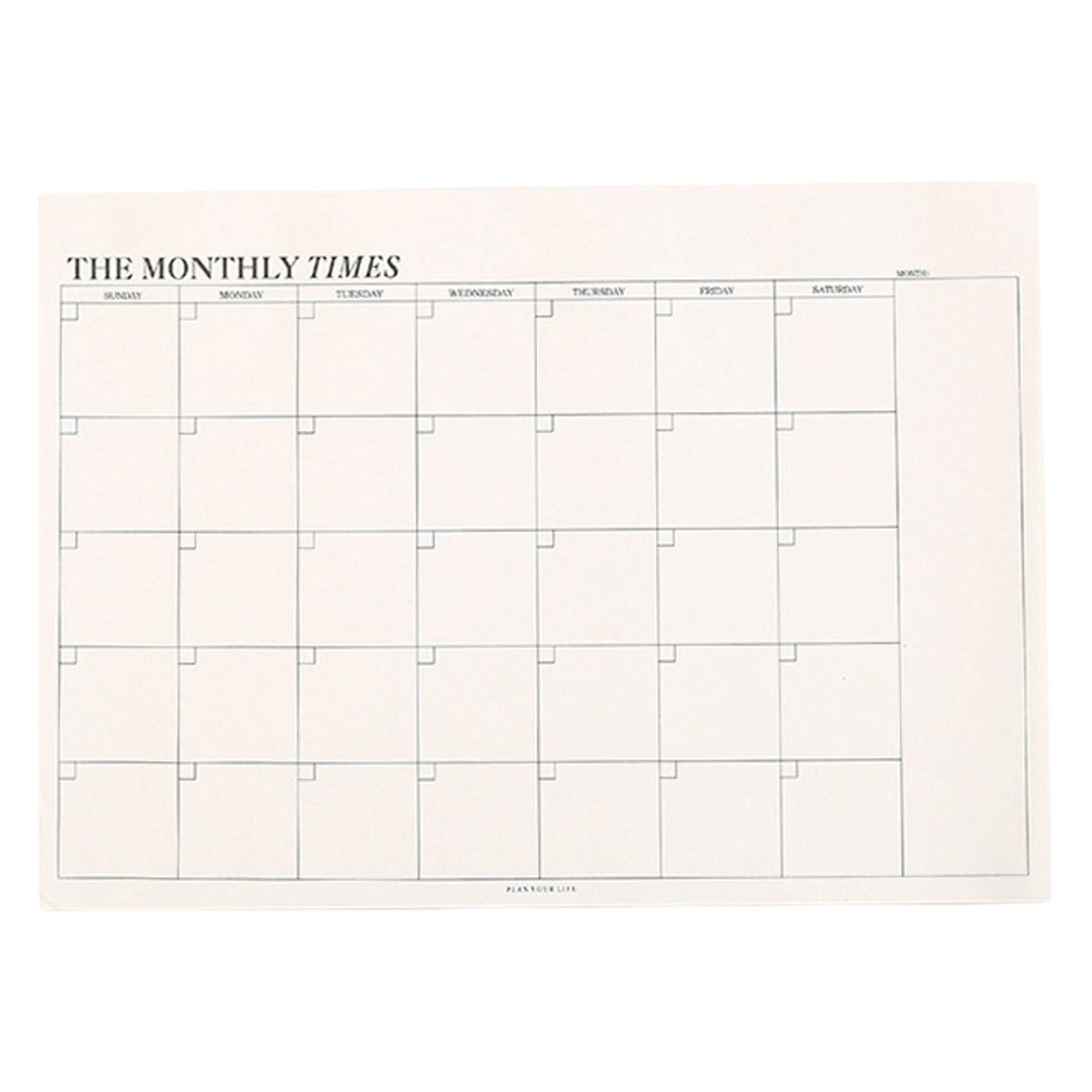 B5 Weekly & Monthly Planner Notebook - Undated 60-Sheet Planner with ...