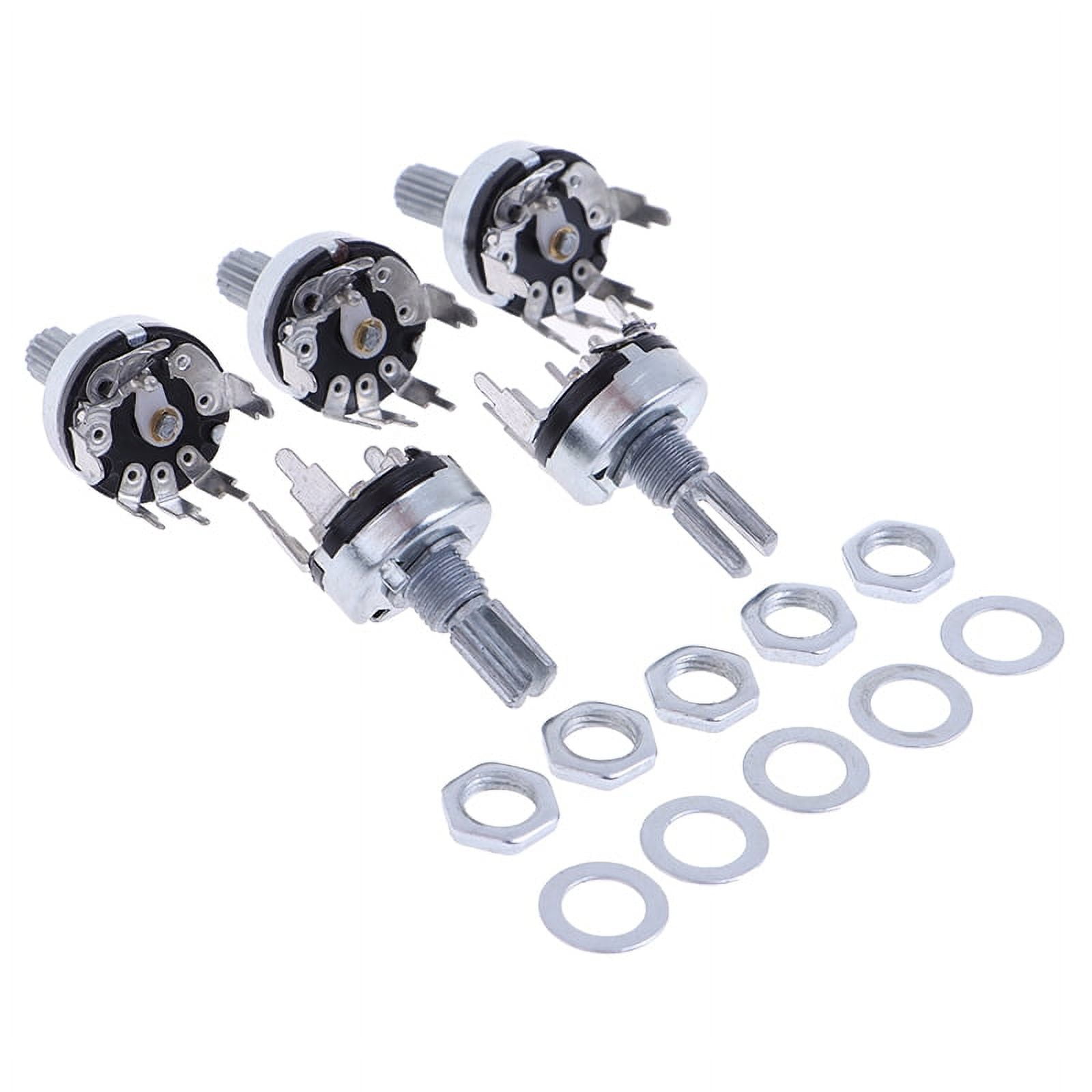 (B50K) 5Pcs RV17 With Switch Potentiometer B1K 2K 5K 10K 20K 50K Handle ...