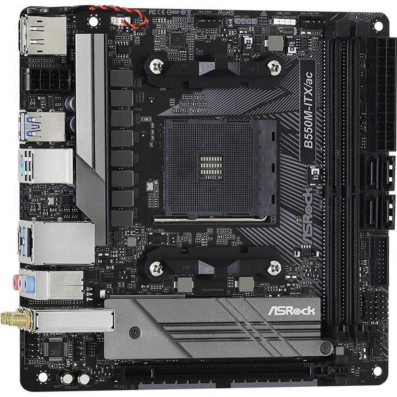 B550M-ITX-AC MB AC AMD AM4 Ryzen B550 Maximum 64GB DDR4 Mini-ITX ...