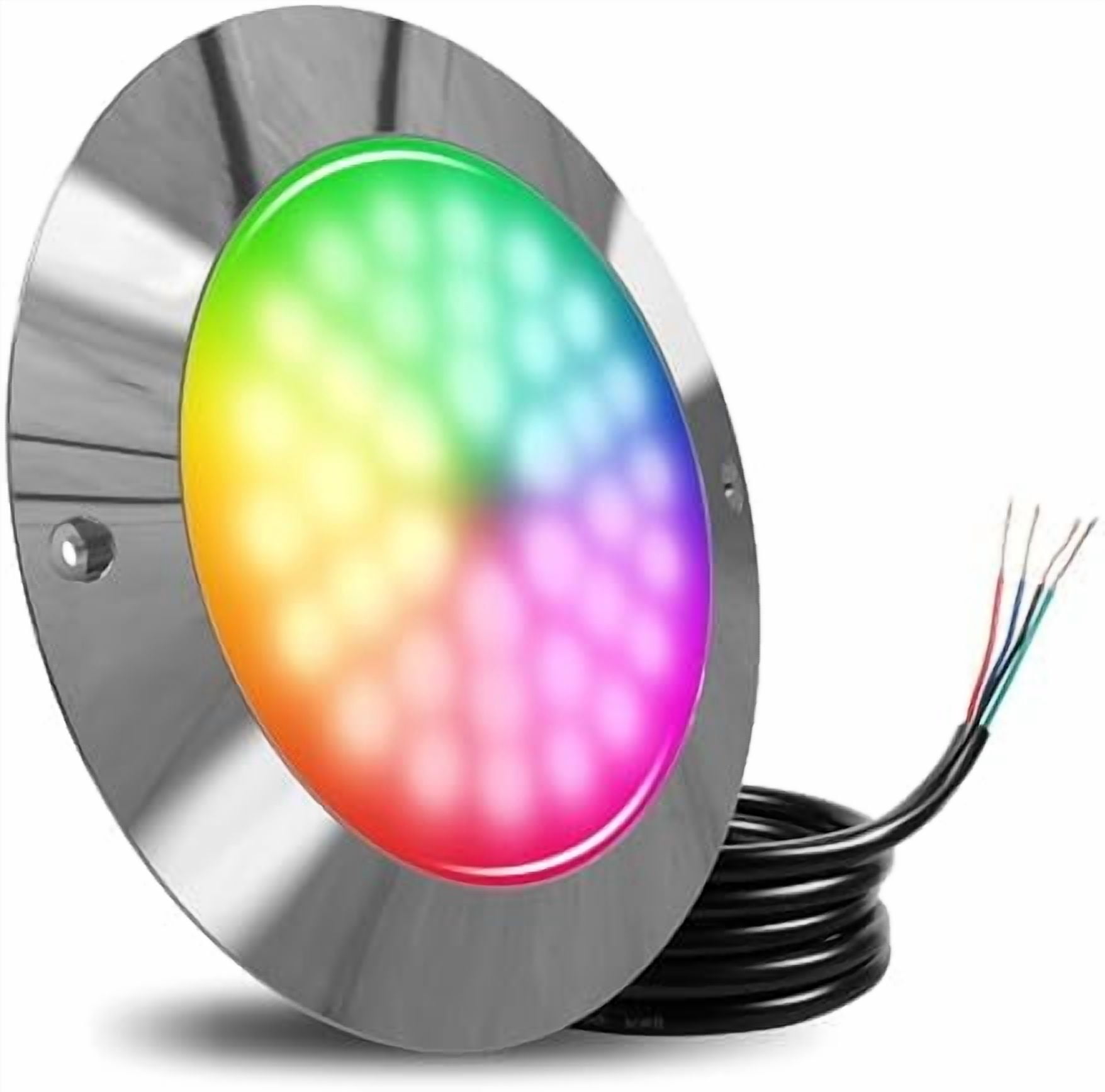 B6 3000LM Underwater LED Boat Light, RGB Marine Underwater Light, 6 ...