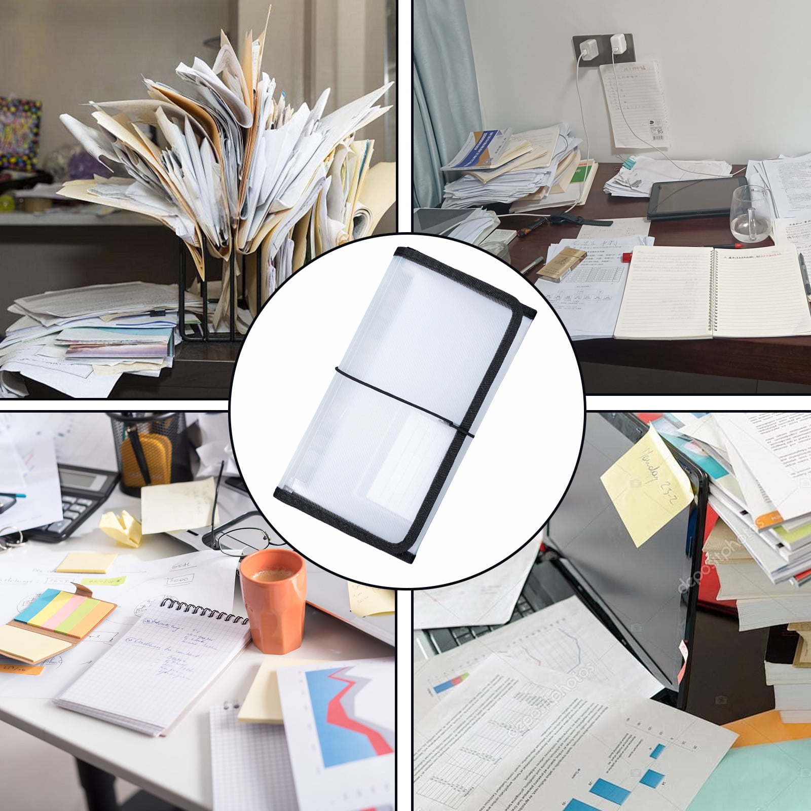 B6 Bill Accordion Bag Financial VAT Invoice Receipt File - Transparent ...