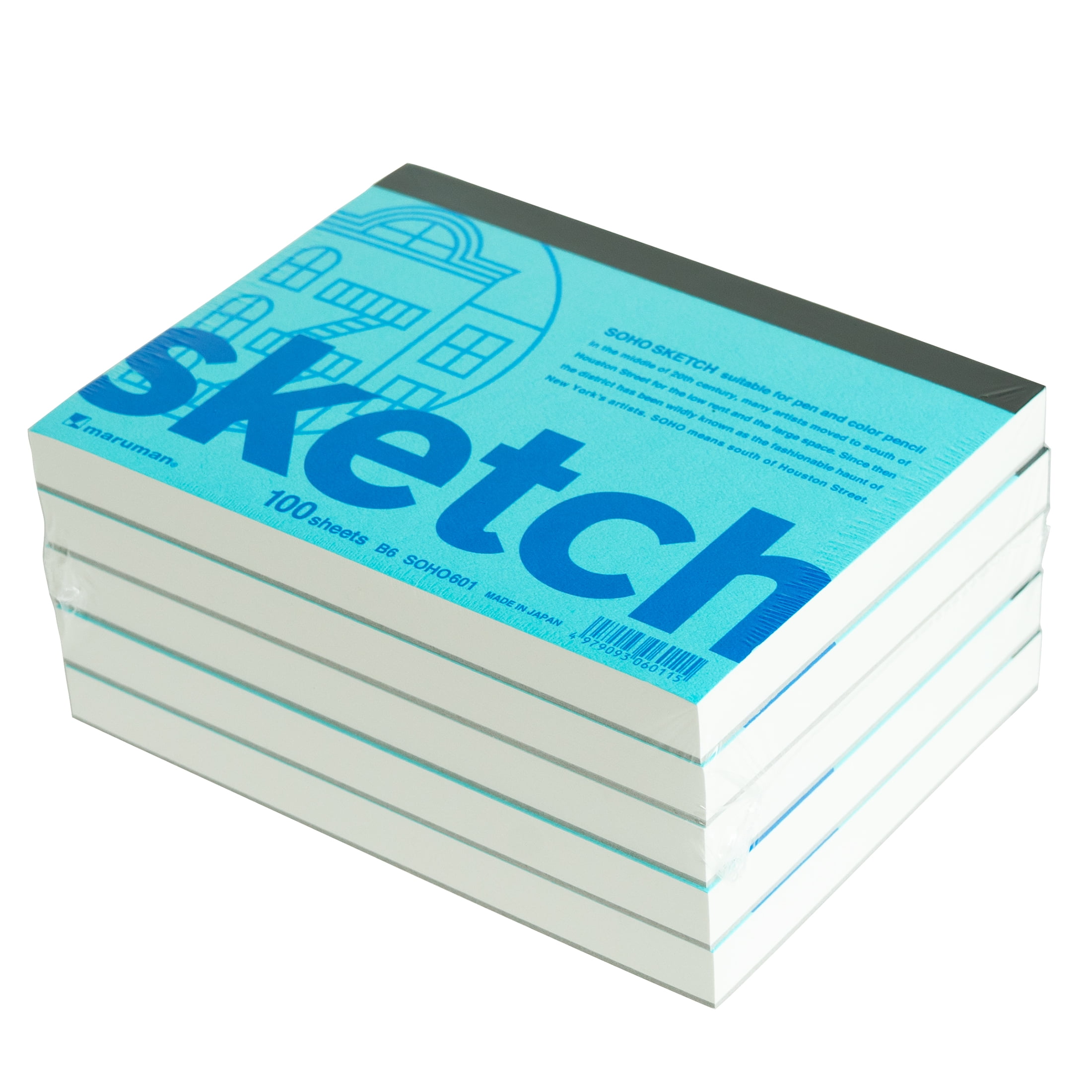 B6 Sketchpad SOHO Art Paper, 4.9 x 3 100 Sheets 5 Pack - Walmart.com