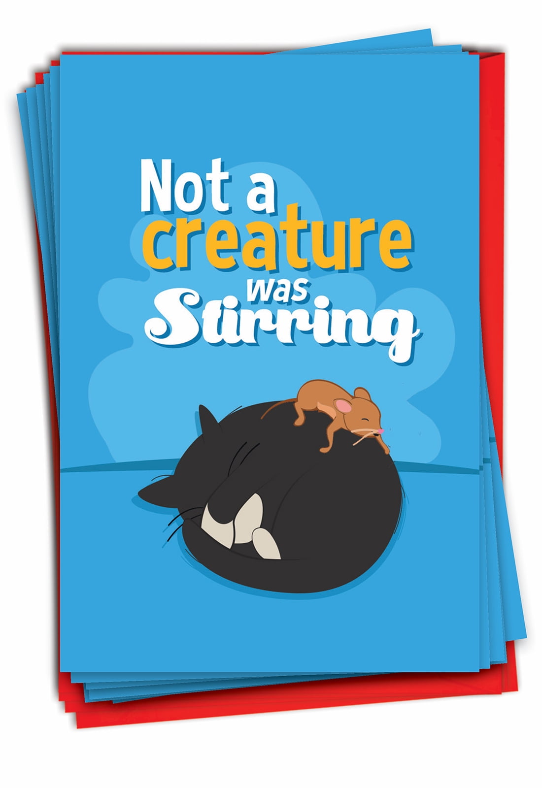 B6737HXSB Merry Pets Christmas Cards' Pack of 12 Humor Merry Christmas ...