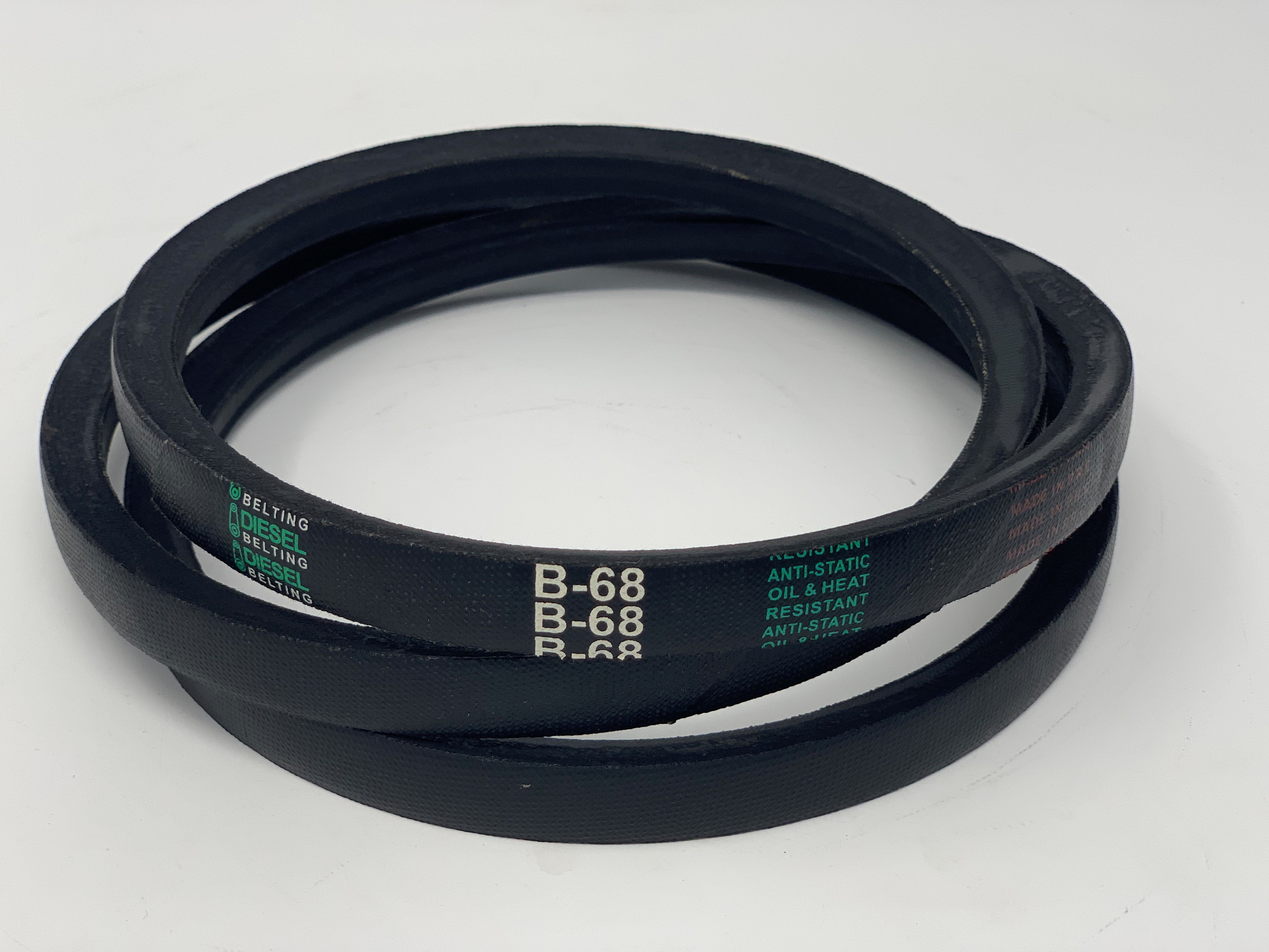 B68 Classic Wrapped V-Belt 21/32 x 71in Outside Circumference - Walmart.com